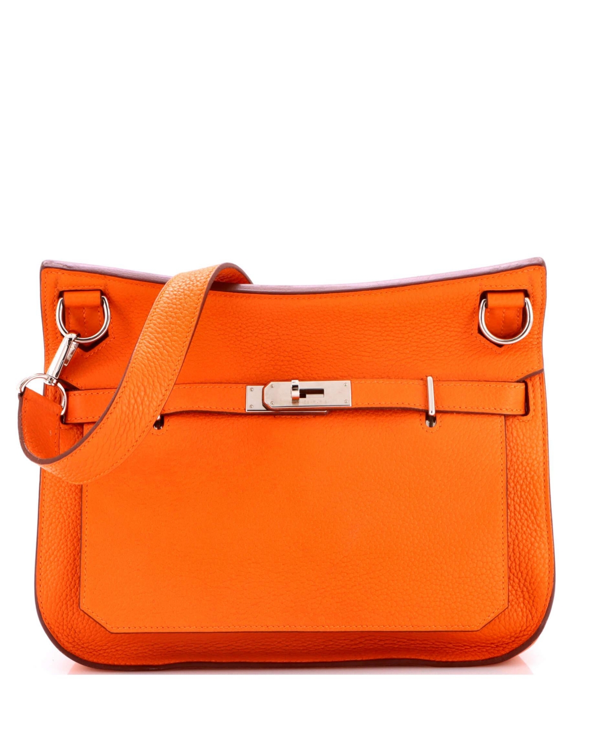 Click here for Pre-Owned HERMES 28 Jypsiere Bag Clemence - Orange prices