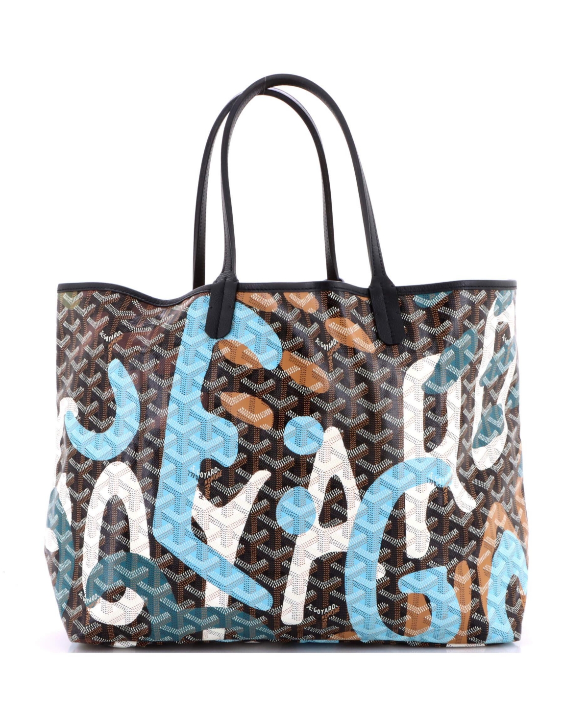 Click here for Pre-Owned Goyard Pm Saint Louis Tote Lettres Camou... prices