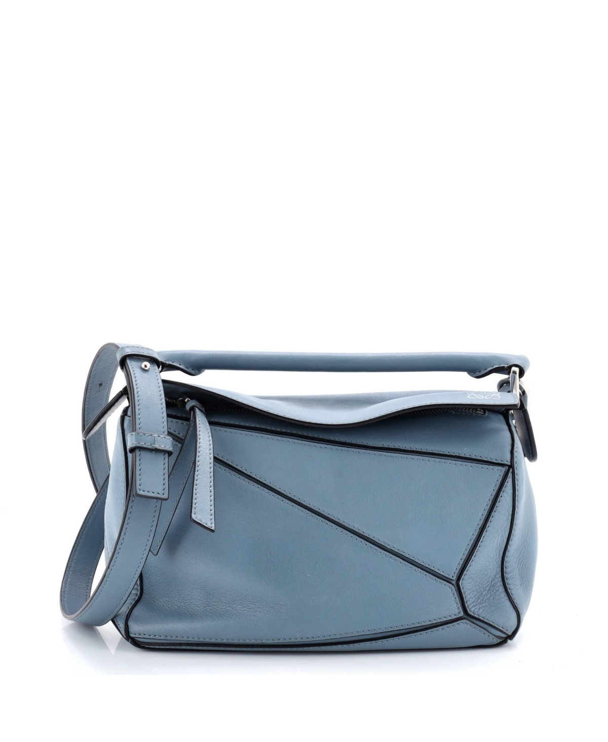 Click here for Pre-Owned Loewe Small Puzzle Bag Leather - Blue prices