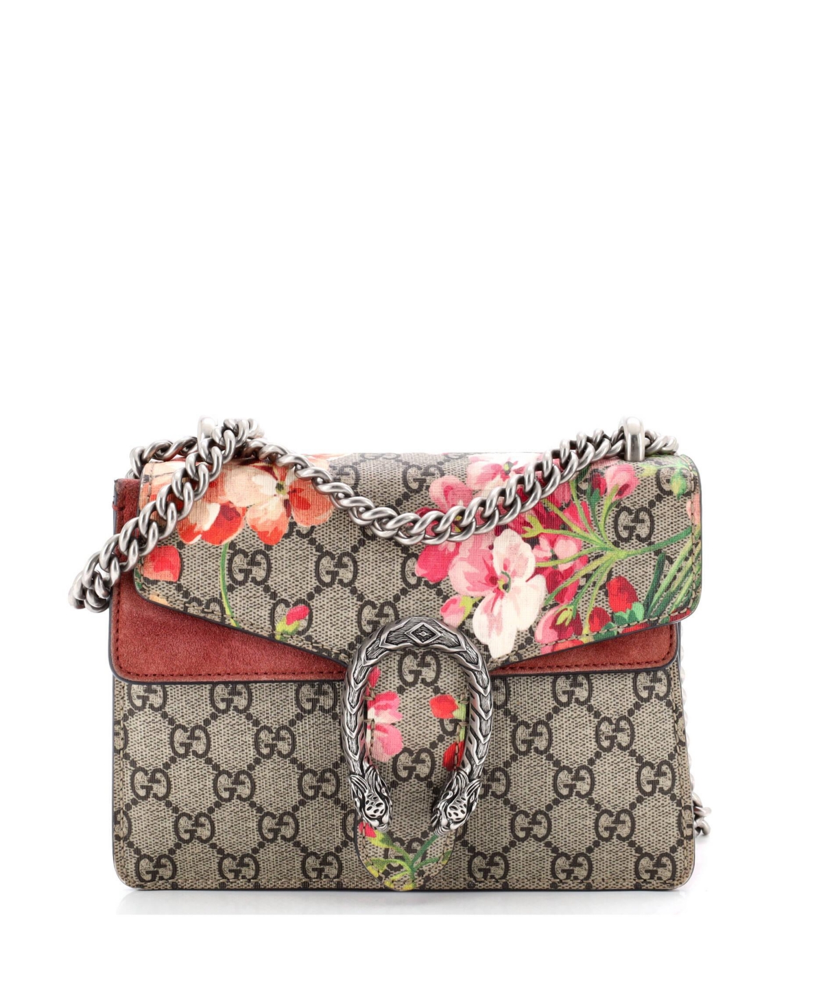 Click here for Pre-Owned Gucci Mini Dionysus Bag Blooms Print Gg... prices