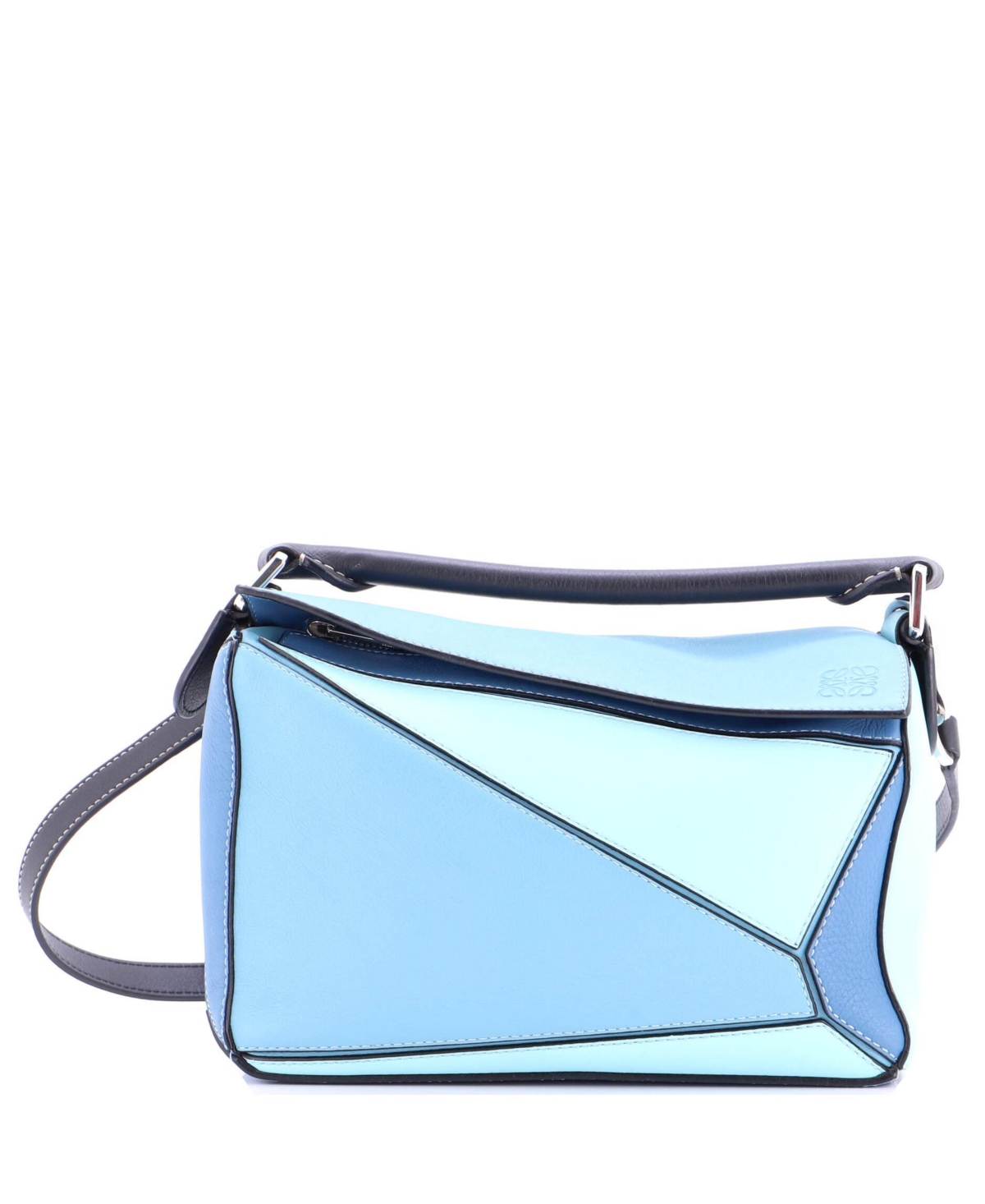 Click here for Pre-Owned Loewe Small Puzzle Bag Leather - Blue prices