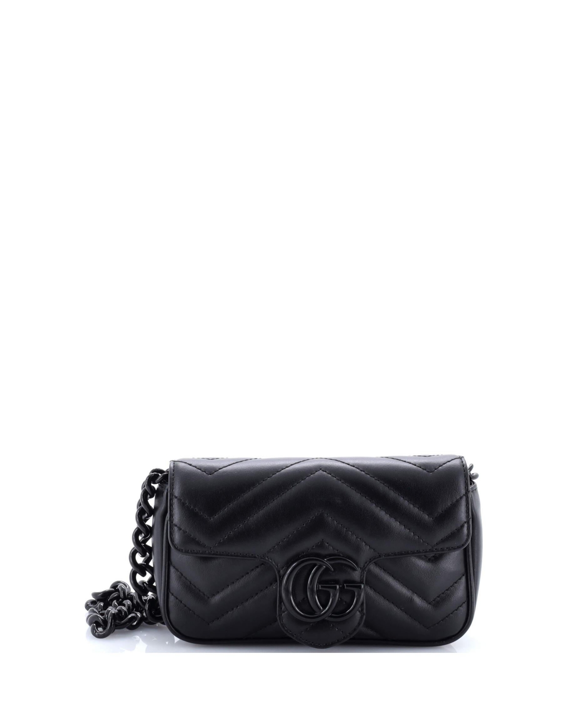 Click here for Pre-Owned Gucci Gg Marmont Flap Belt Bag Matelasse... prices