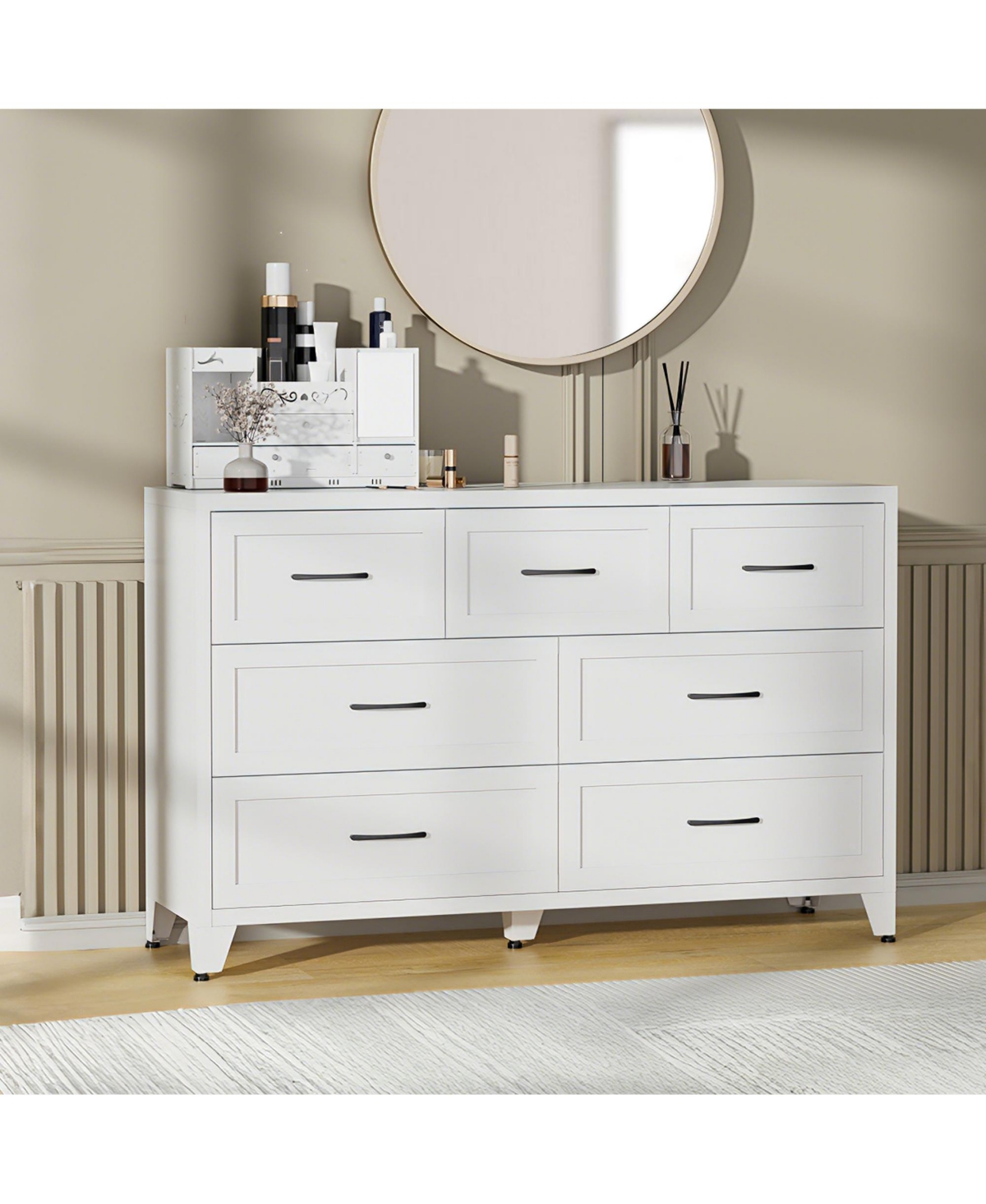 Click here for Rainsken 7 Drawer Dresser for Bedroom - Modern Met... prices