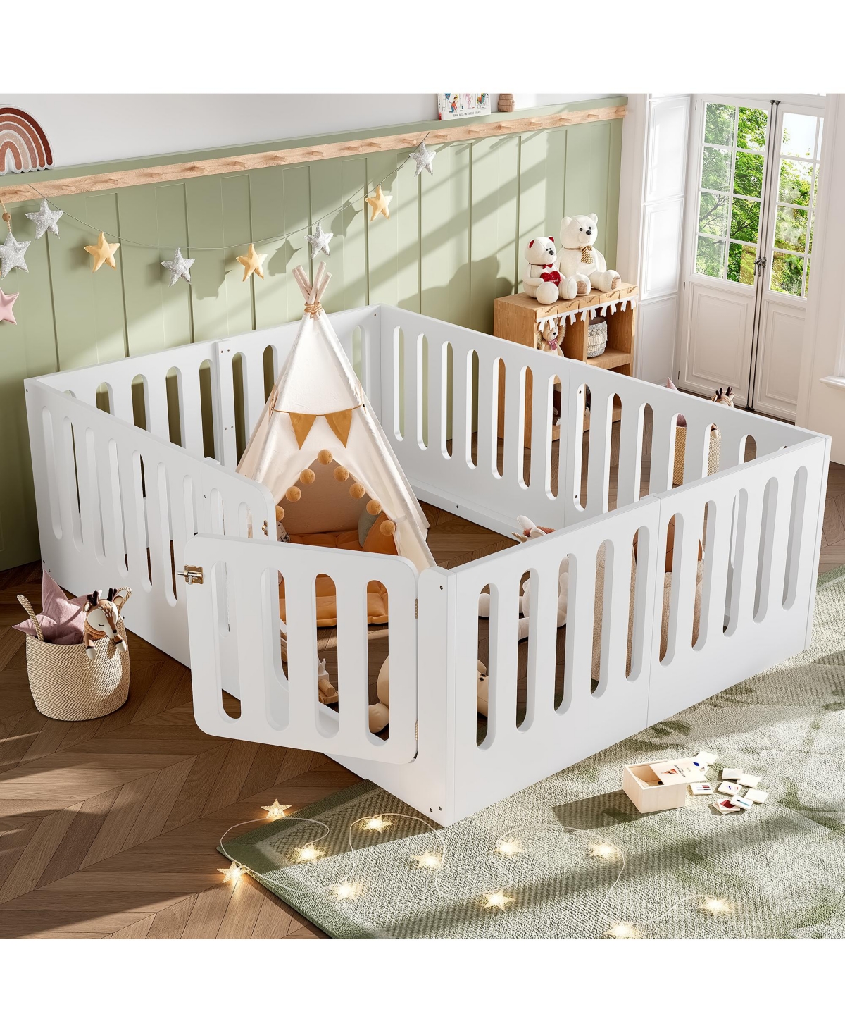 Click here for Rainsken Solid Wood Floor Bed  Sturdy Kids Bed Fra... prices