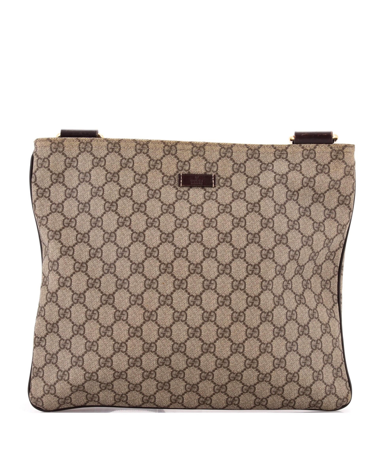 Click here for Pre-Owned Gucci Large Zip Top Messenger Bag Gg Coa... prices