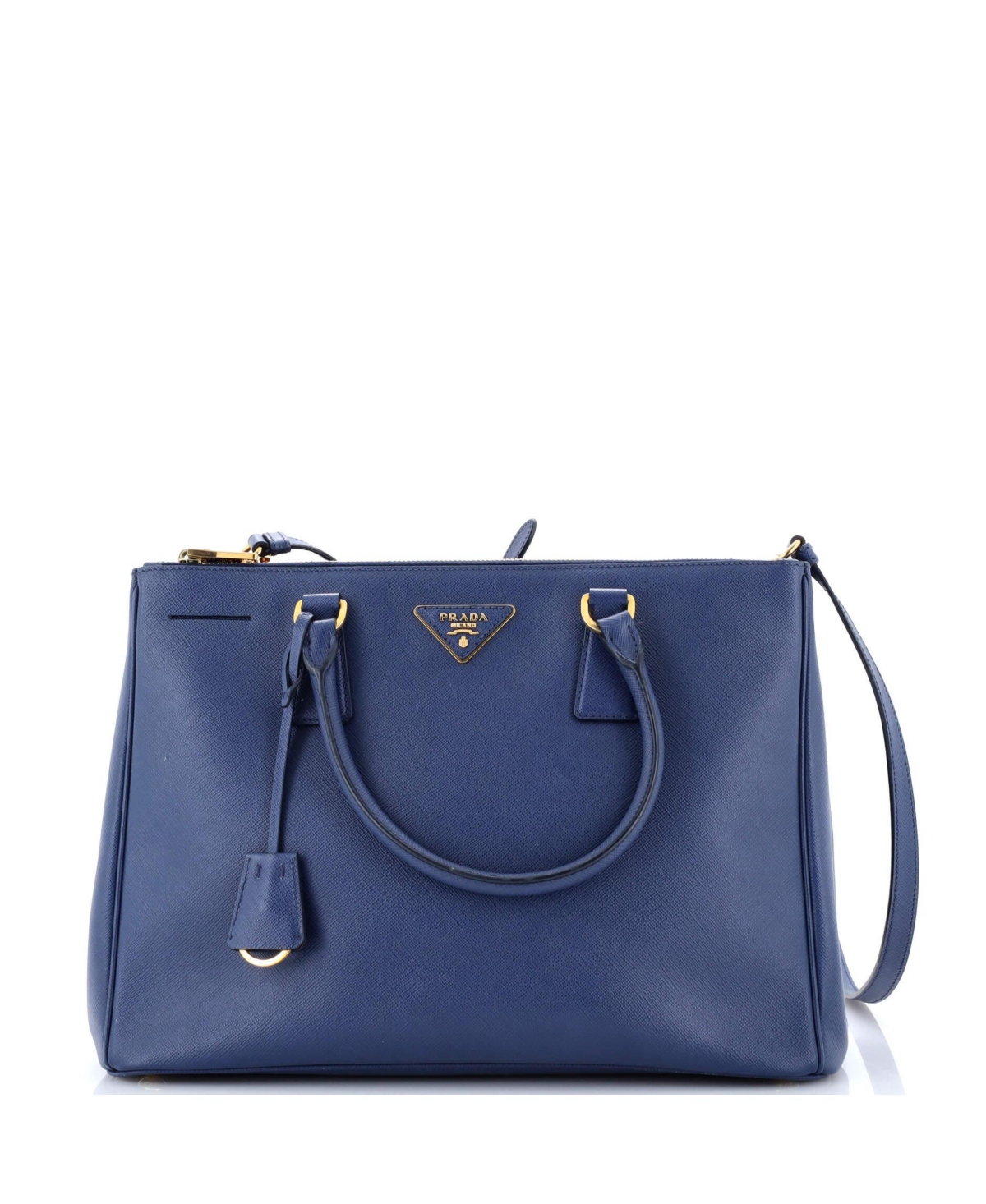 Click here for Pre-Owned Prada Medium Double Zip Lux Tote Saffian... prices