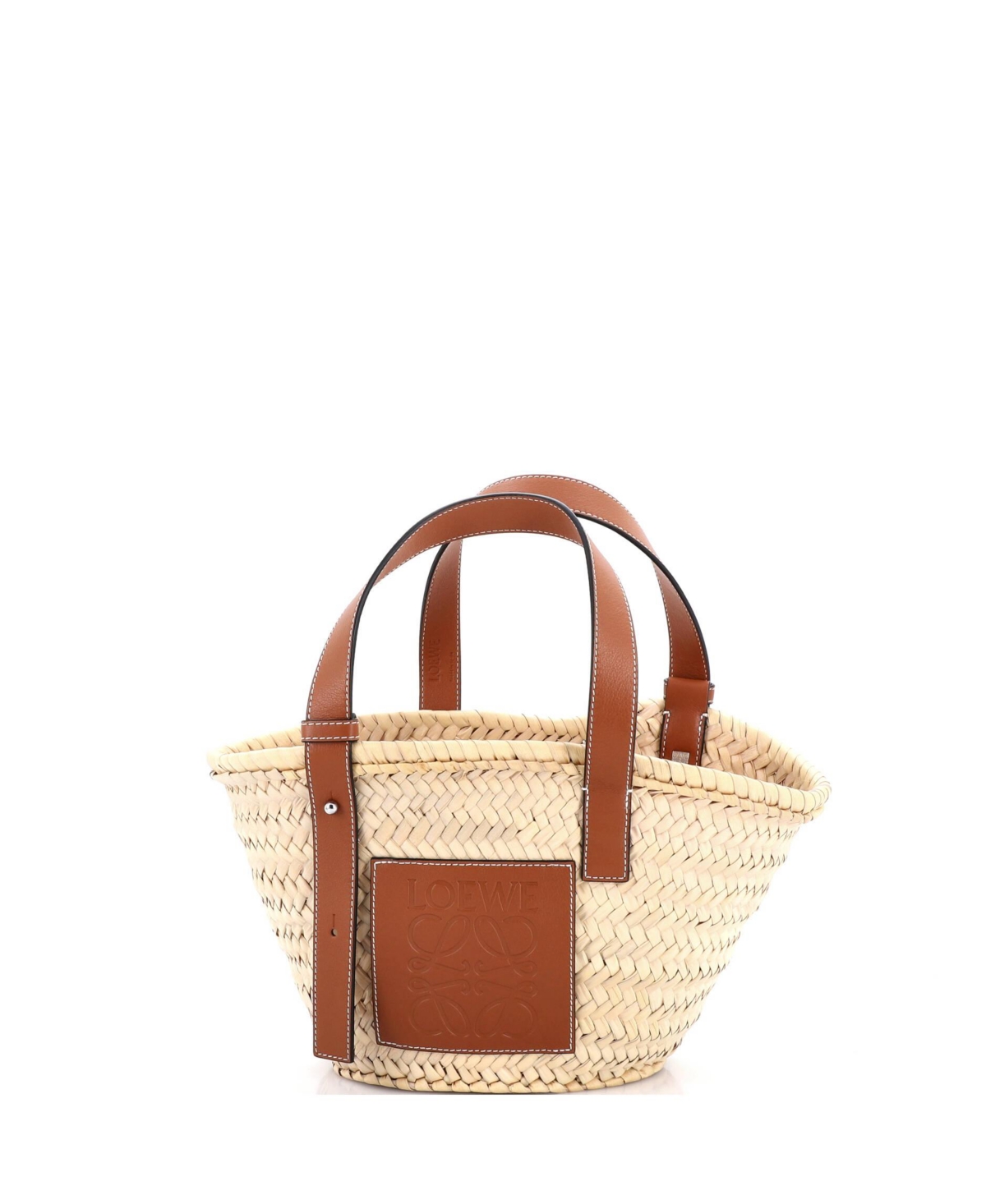 Click here for Pre-Owned Loewe Small Basket Tote Raffia - Natural prices