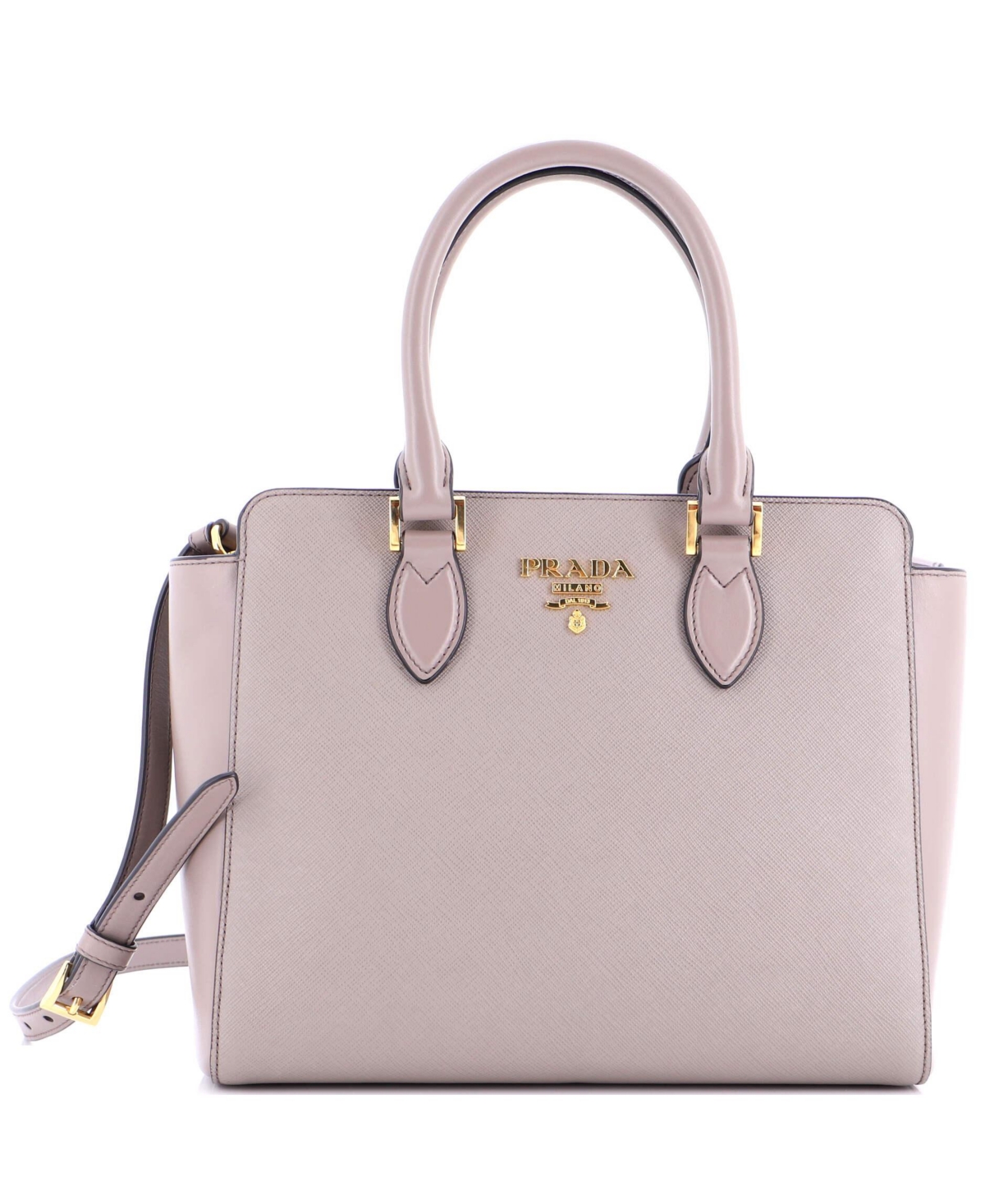 Click here for Pre-Owned Prada Small Convertible Tote Saffiano wi... prices