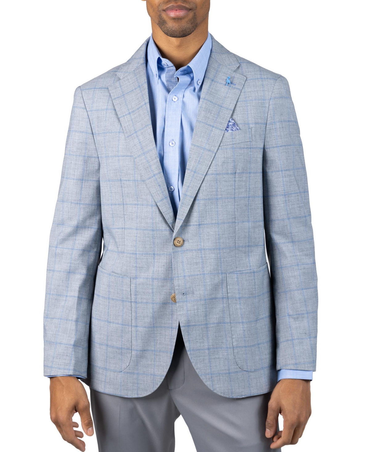 Click here for Tailorbyrd Mens Melange Windowpane Sport Coat - Re... prices