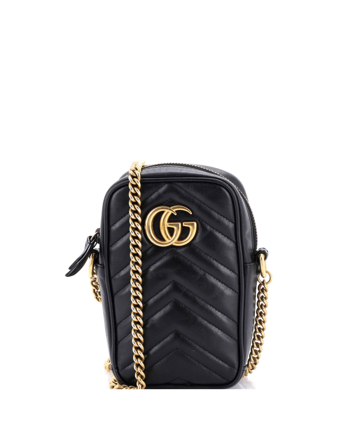 Click here for Pre-Owned Gucci Mini Gg Marmont Vertical Phone Cro... prices