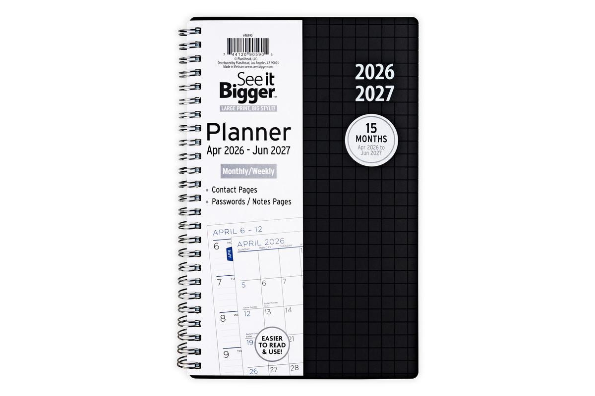 Click here for See It Bigger Medium 15 Monthly Weekly Planner - B... prices