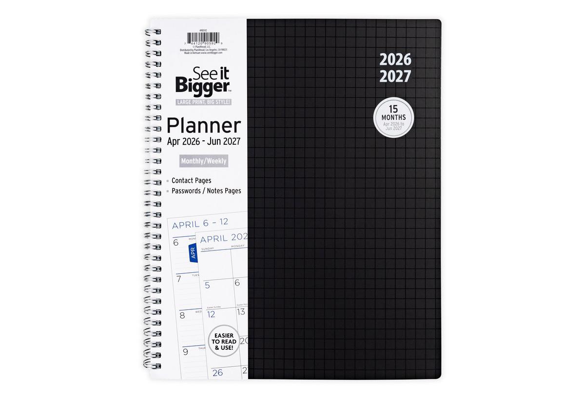 Click here for See It Bigger Large 15 Monthly Weekly Planner prices