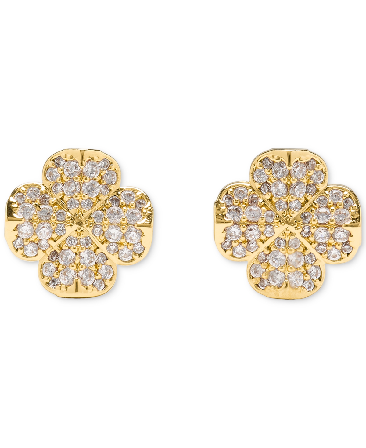 Click here for kate spade new york Gold Plated Flower Pave Stud E... prices