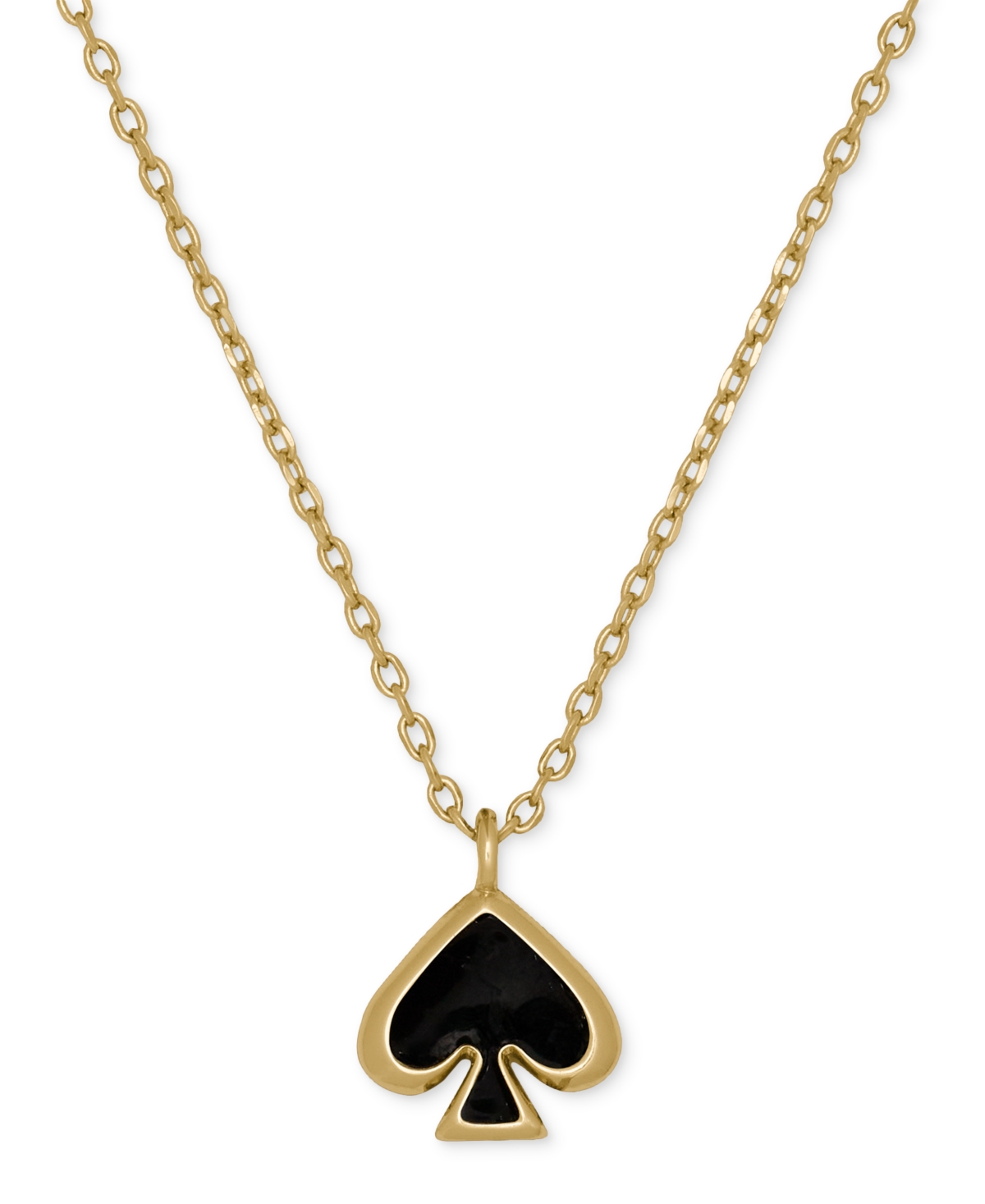 Click here for kate spade new york Gold-Tone Brass Spade Enamel M... prices