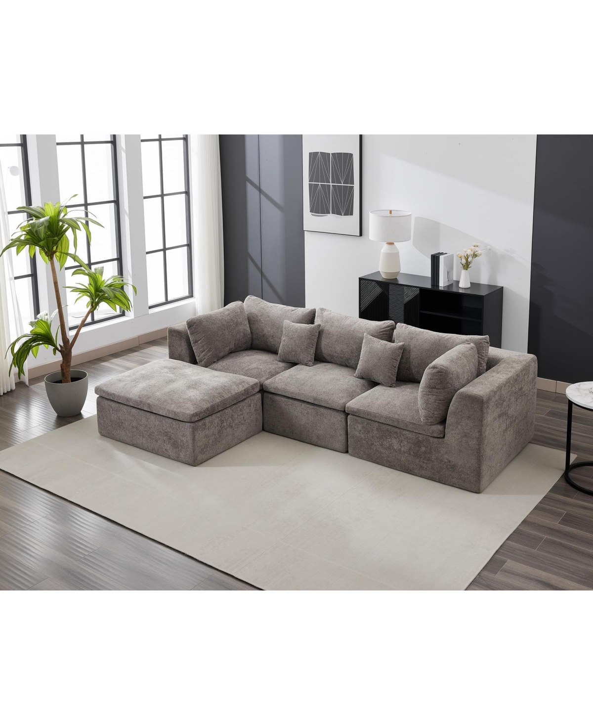 Click here for gaomon Shaped Modular Sectional Sofa Seater Oversi... prices