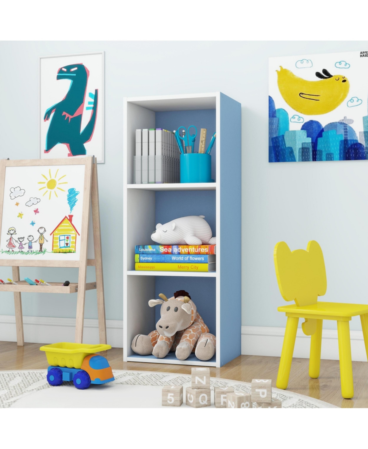 Click here for Homlux 3 Cube Decorative Bookshelf Open Bookcase T... prices