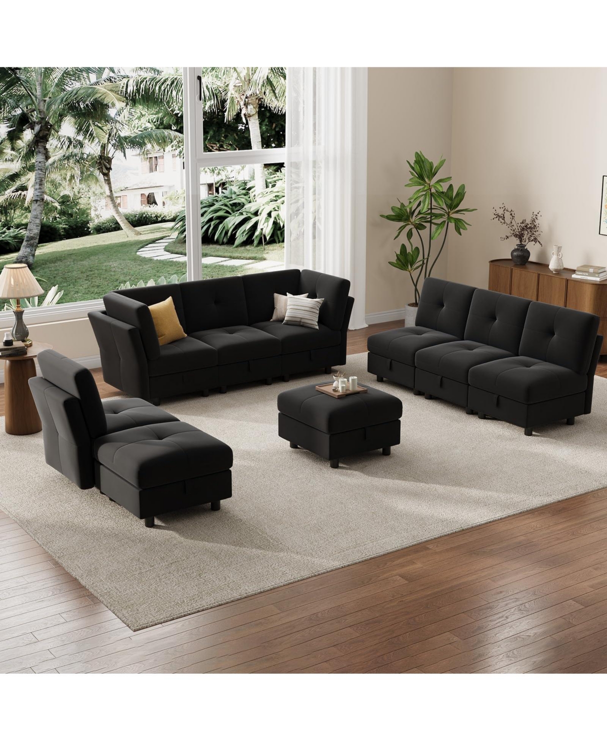 Click here for gaomon Modular Sectional Sofa  143.8 Inch Sectiona... prices