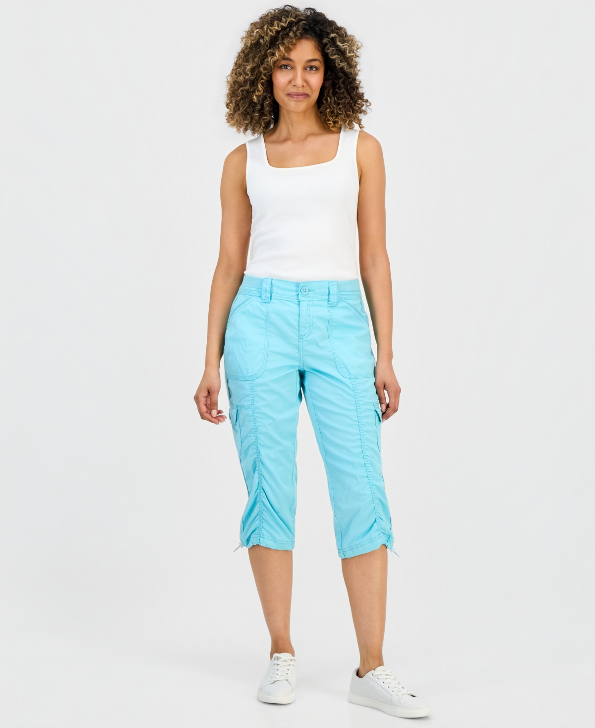 Click here for Style & Co Petite Mid-Rise Cargo Capri Pants  Excl... prices