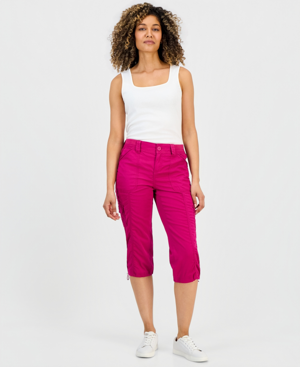 Click here for Style & Co Petite Mid-Rise Cargo Capri Pants  Excl... prices