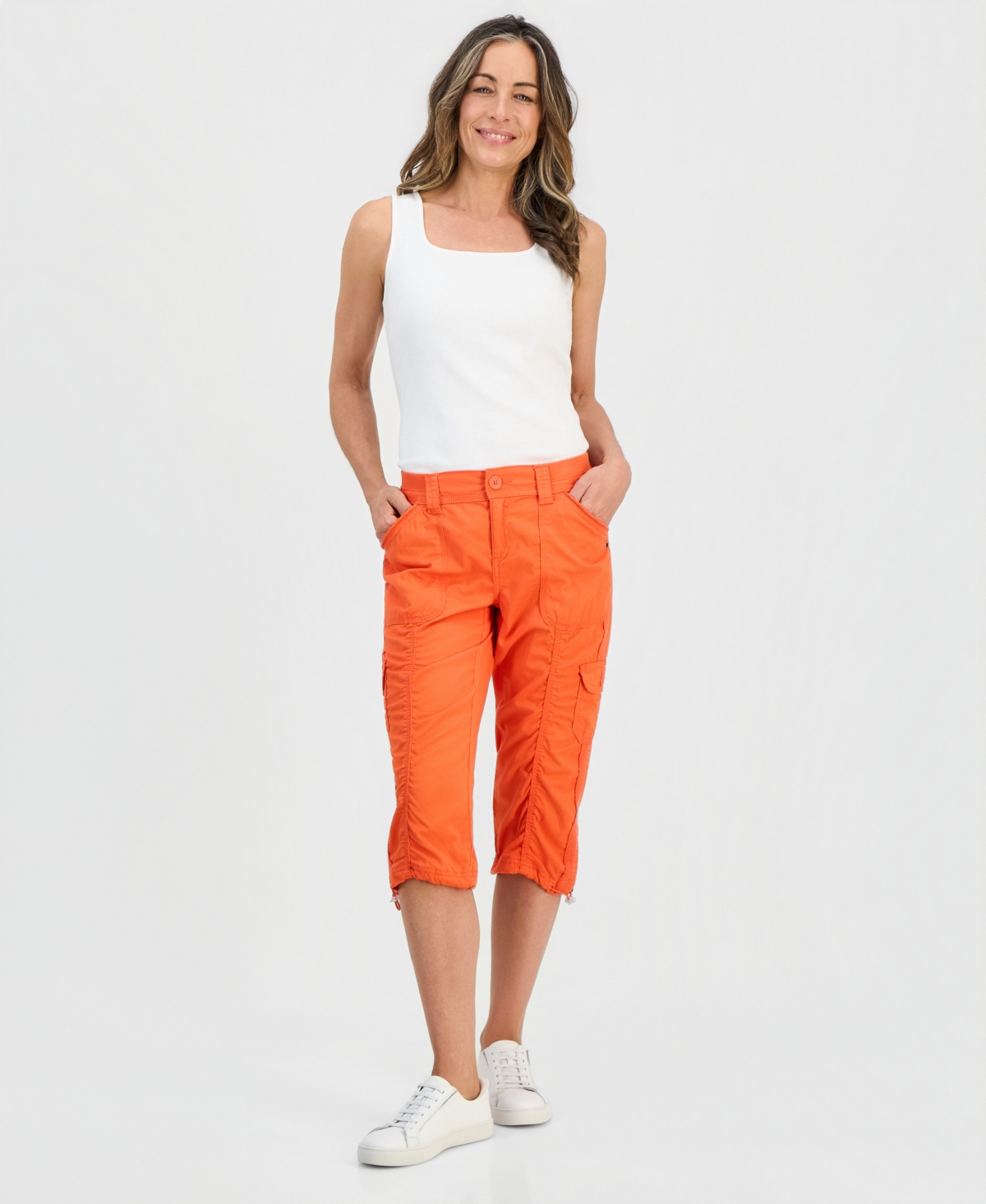 Click here for Style & Co Petite Mid-Rise Cargo Capri Pants  Excl... prices