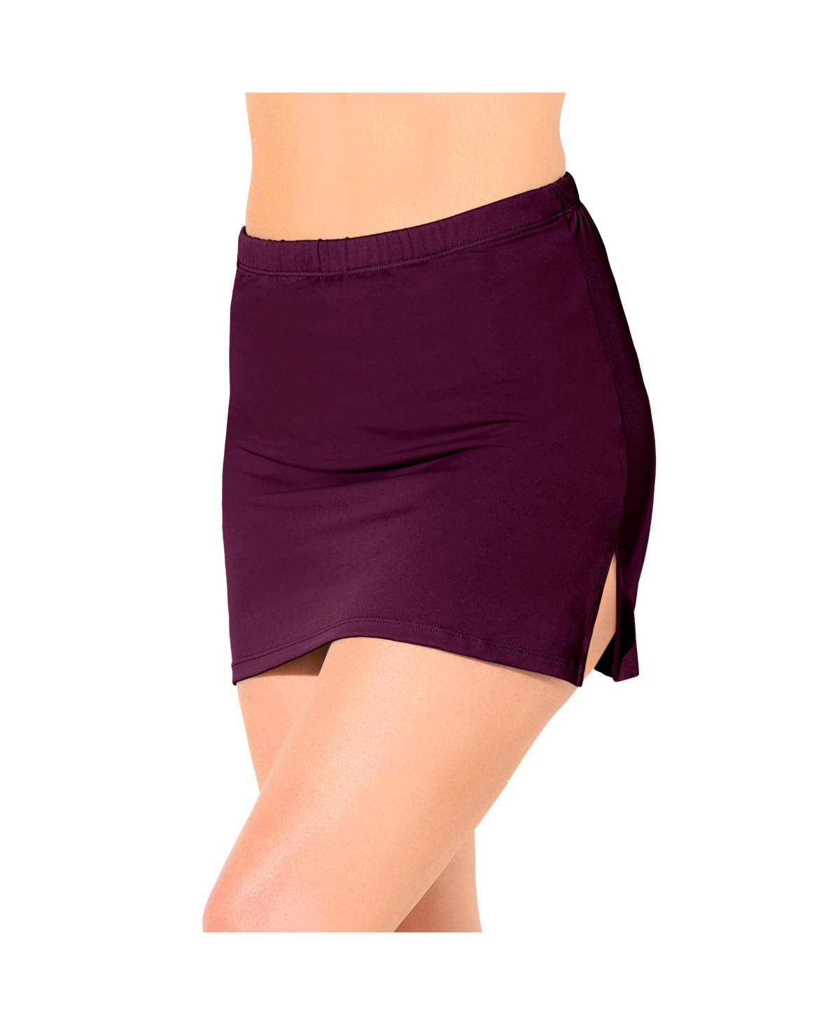 Click here for Swimsuits for All Womens Side Slit Swim Skirt - Bl... prices