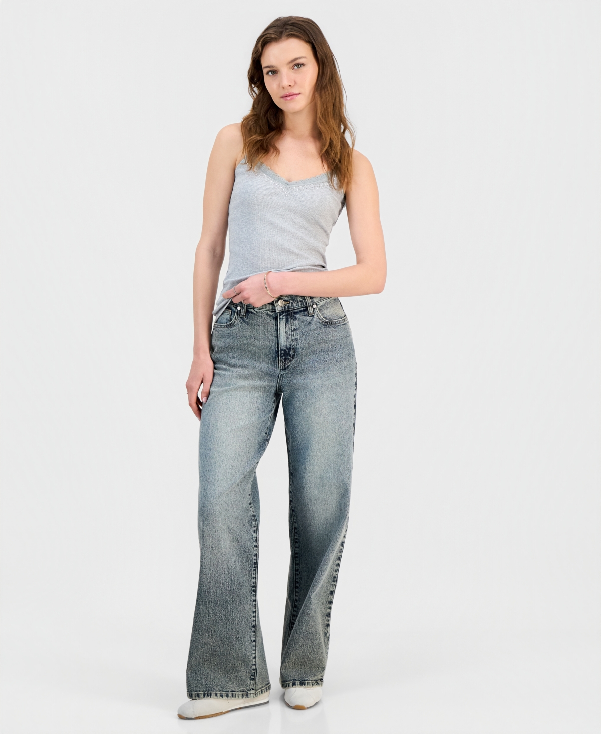Click here for Celebrity Pink Juniors Mandy Elastic-Waist Jeans -... prices
