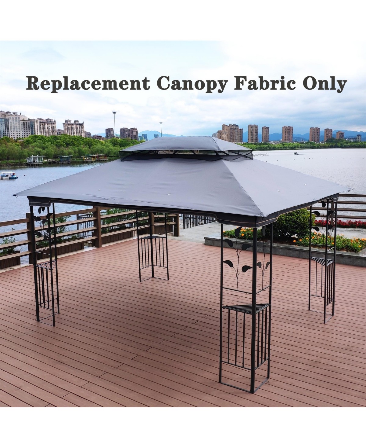 Click here for Clihome 13x10 Ft Patio Double Roof Gazebo Replacem... prices