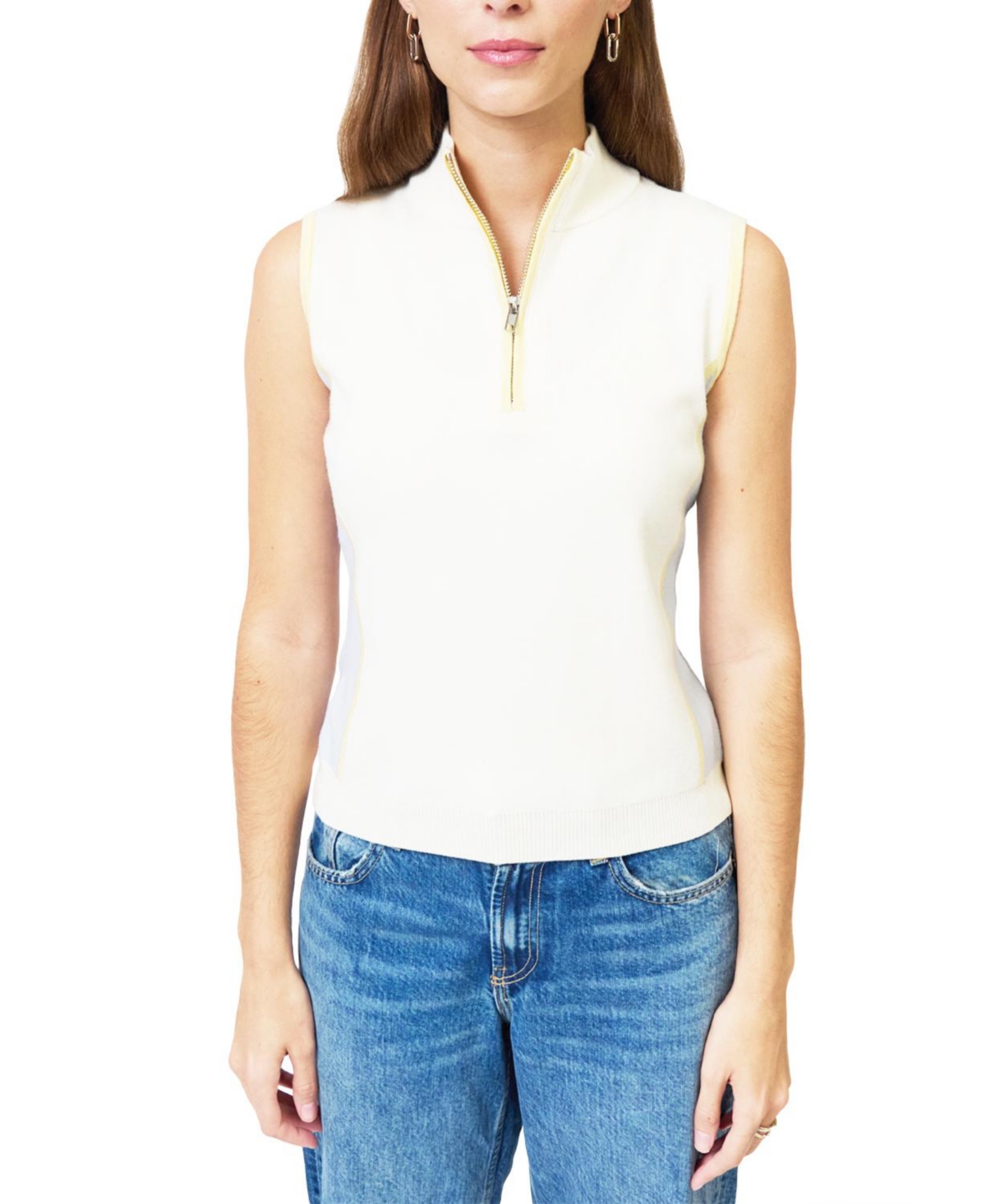 Click here for Central Park West Womens Birdie Sleeveless 3/4 Zip... prices
