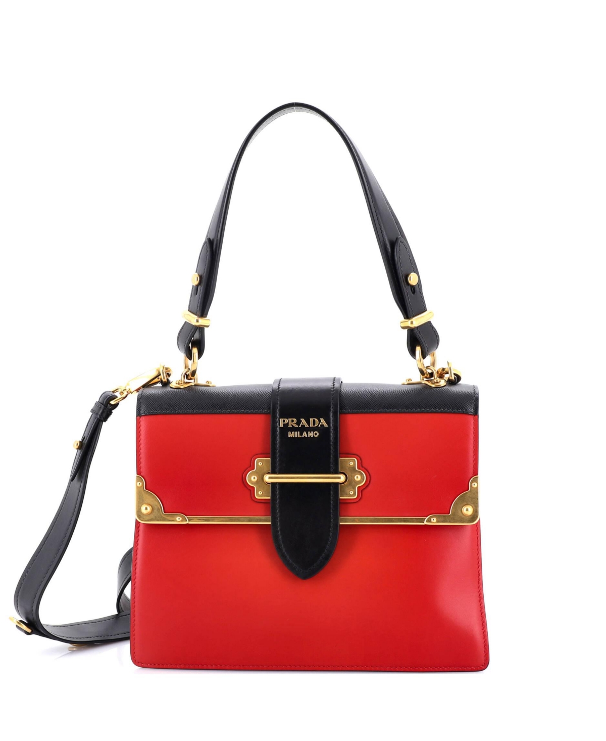 Click here for Pre-Owned Prada Medium Cahier Convertible Shoulder... prices