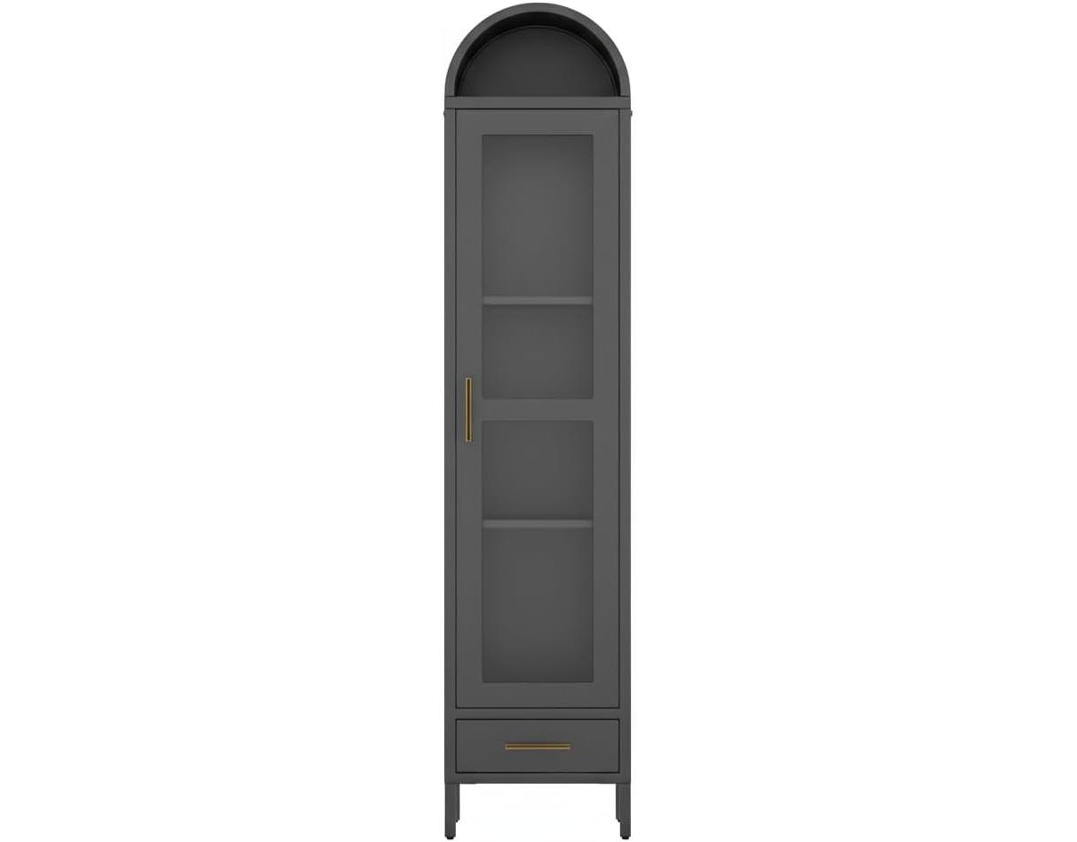 Click here for gaomon 73 in Tall Narrow Arched Bookcase  Metal Ar... prices