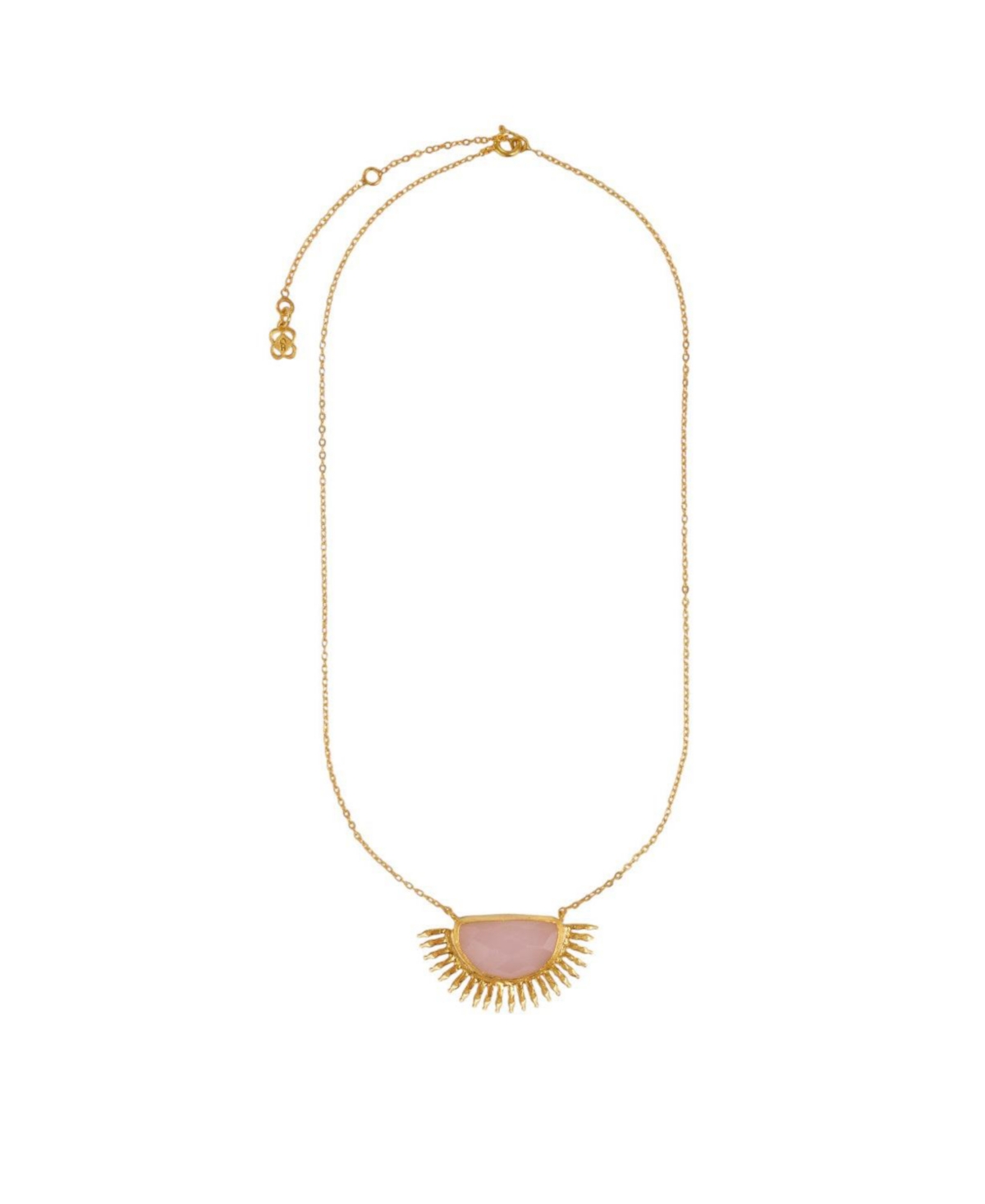 Click here for Ottoman Hands Sunrise Rose Quartz Pendant Necklace... prices