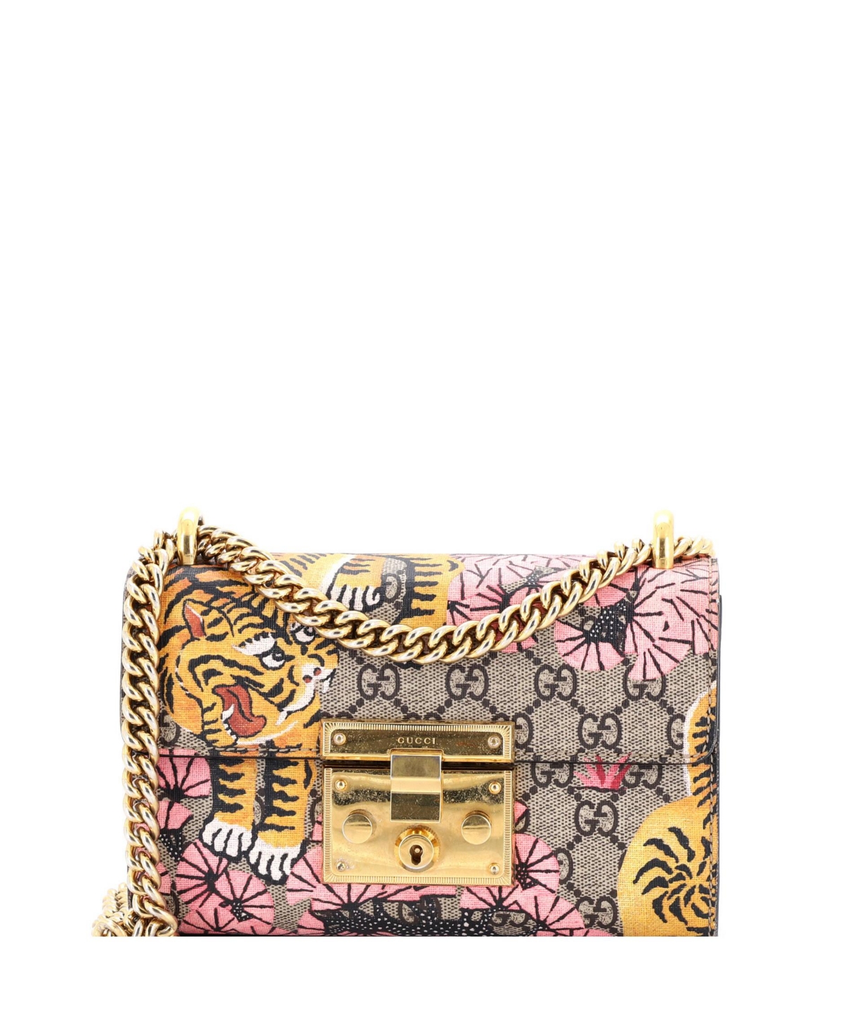 Click here for Pre-Owned Gucci Small Padlock Shoulder Bag Bengal... prices