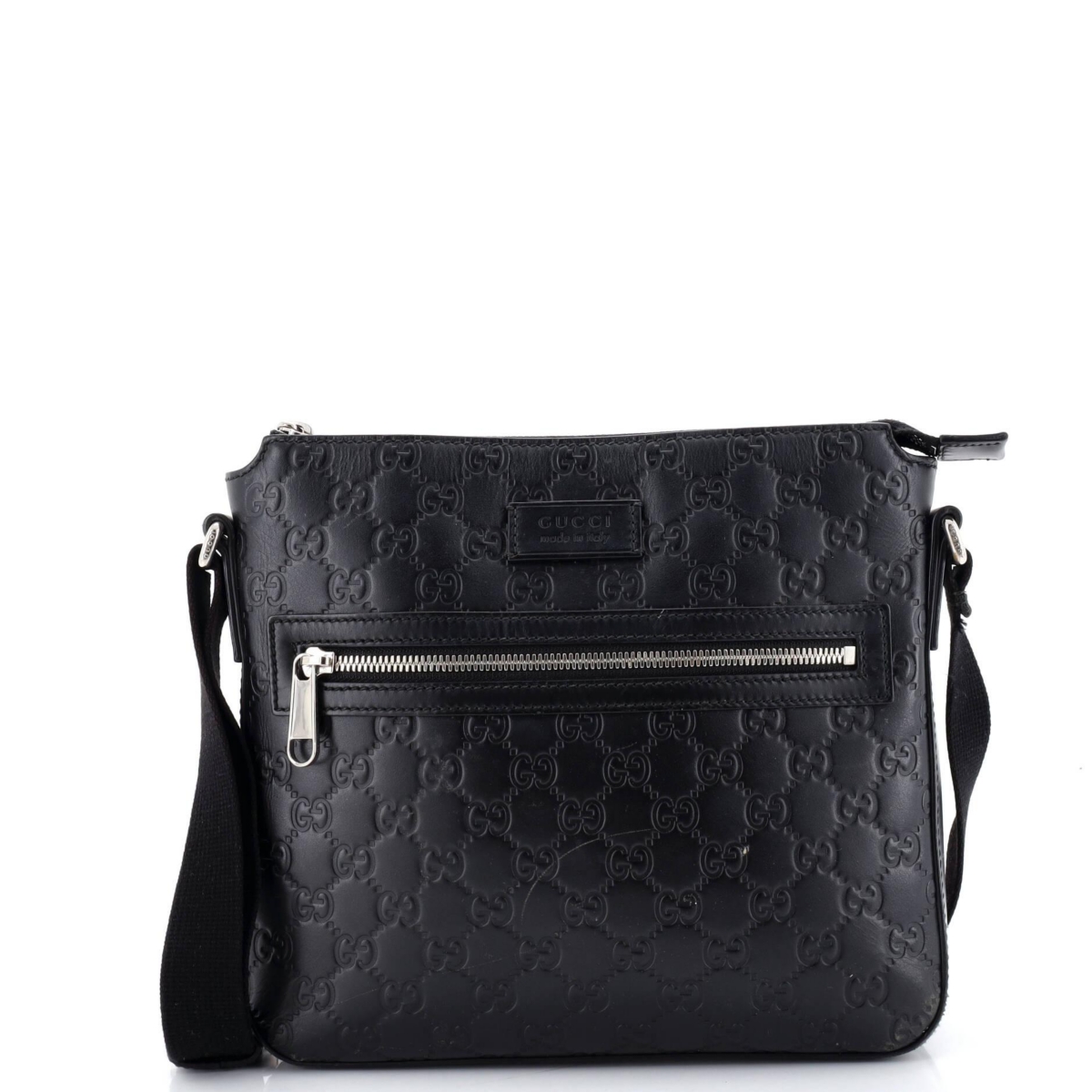 Click here for Pre-Owned Gucci Small Signature Zip Messenger Bag... prices