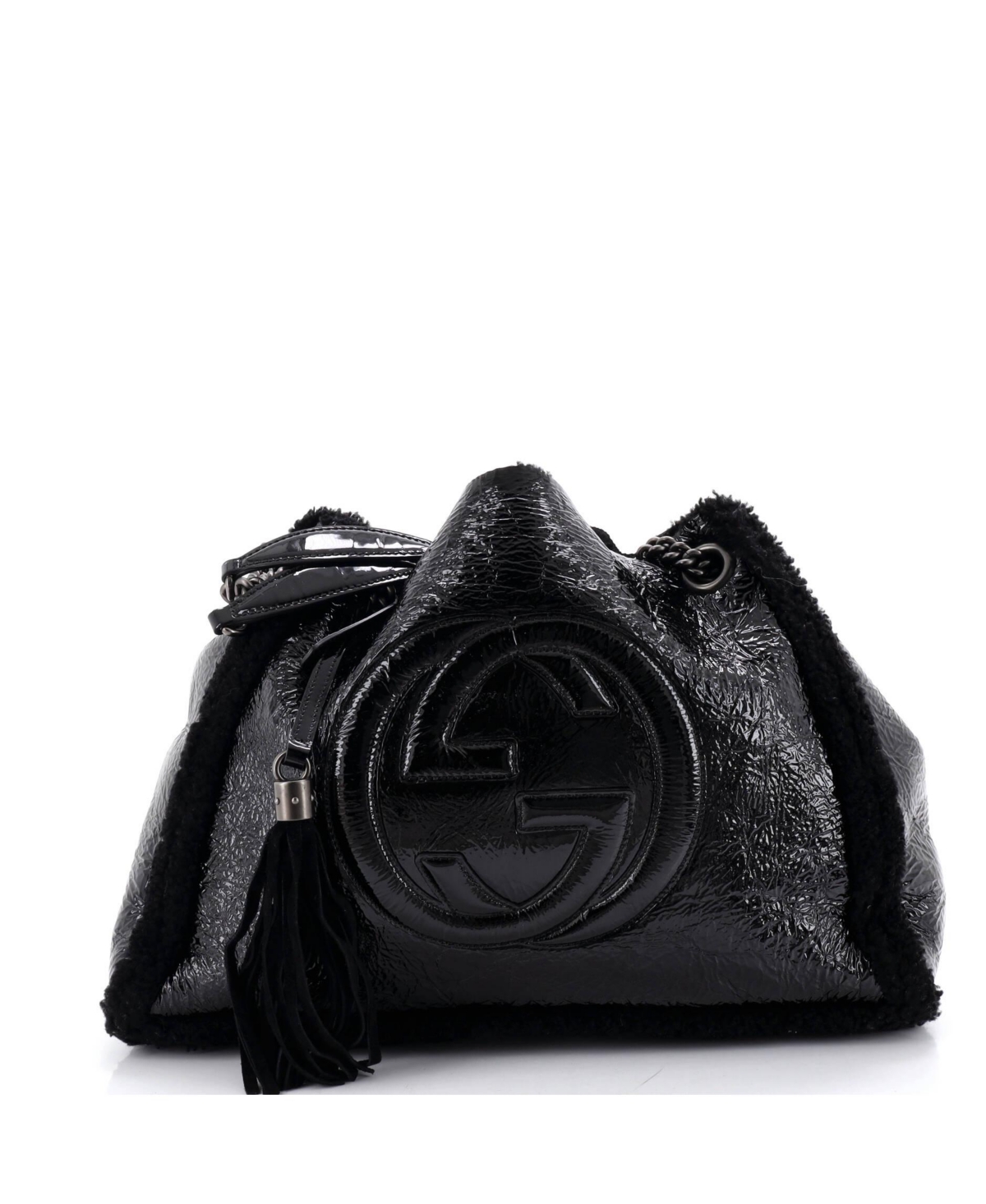 Click here for Pre-Owned Gucci Medium Soho Chain Strap Shoulder B... prices