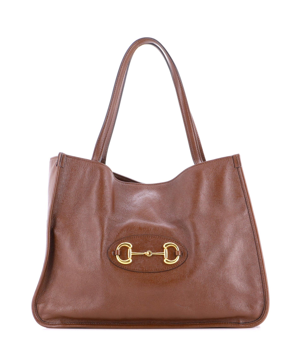 Click here for Pre-Owned Gucci Medium Horsebit 1955 Tote Leather... prices