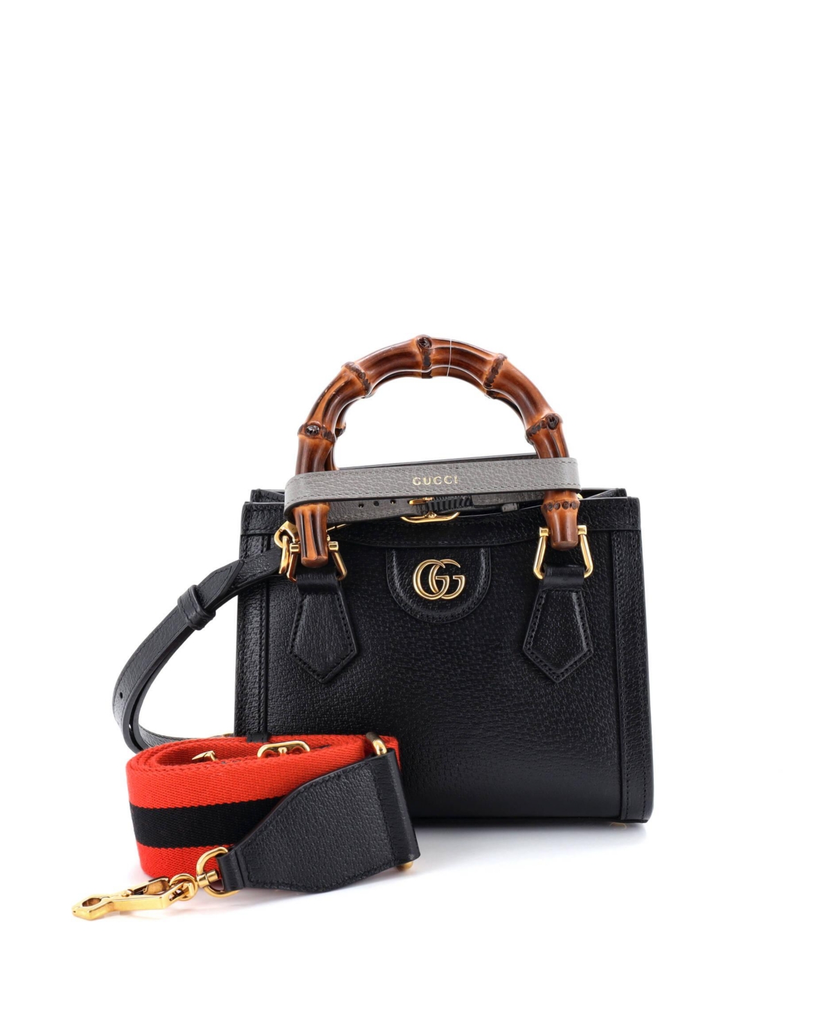 Click here for Pre-Owned Gucci Mini Diana Nm Bamboo Handle Tote L... prices