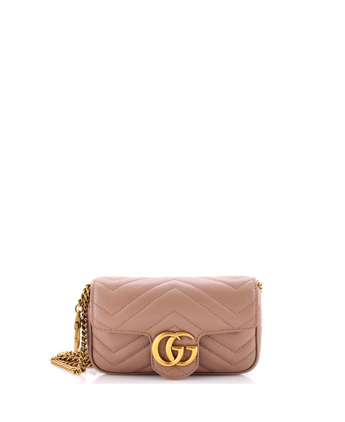 Click here for Pre-Owned Gucci Super Mini Gg Marmont Flap Bag Mat... prices