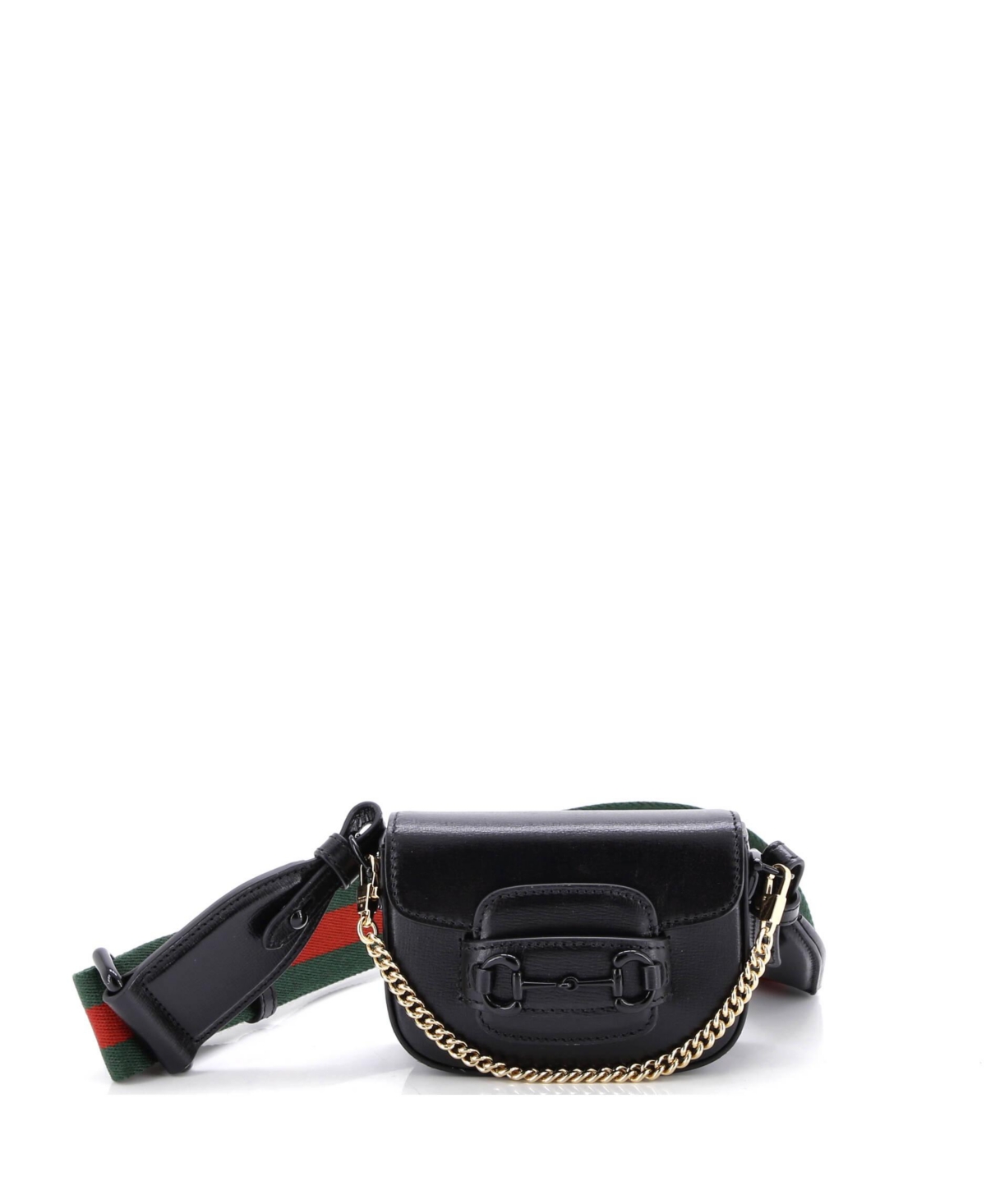 Click here for Pre-Owned Gucci Horsebit 1955 Flap Wallet with Str... prices