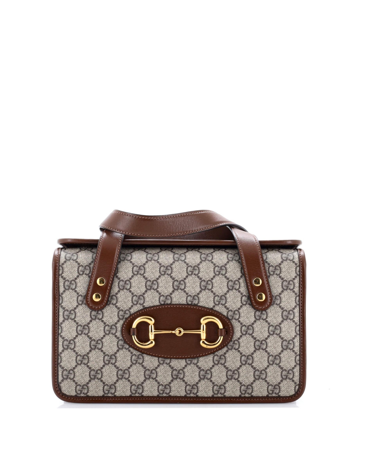 Click here for Pre-Owned Gucci Small Horsebit 1955 Boston Bag Gg... prices