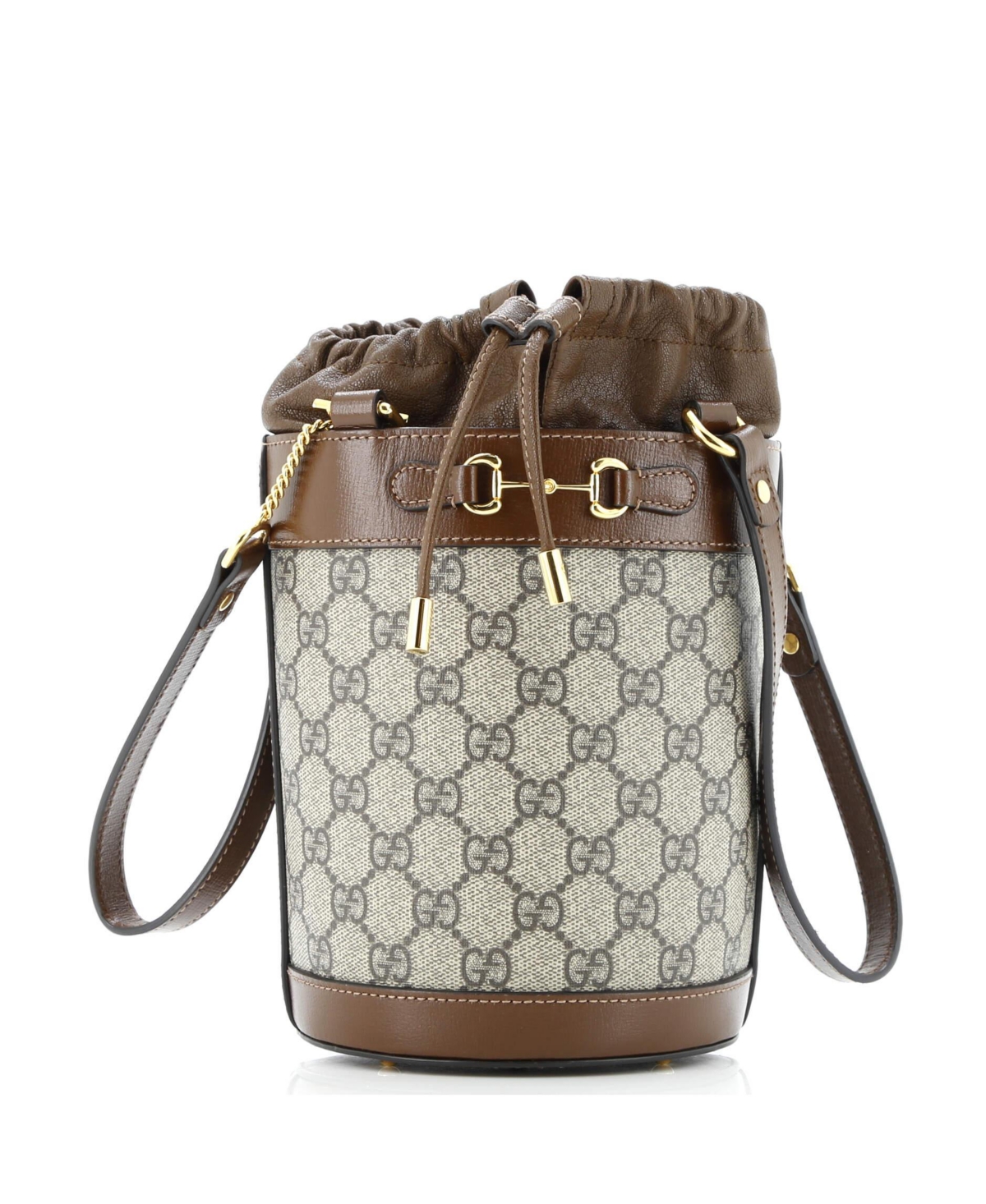 Click here for Pre-Owned Gucci Small Horsebit 1955 Bucket Bag Gg... prices