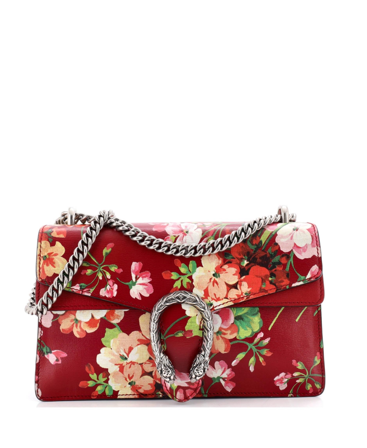 Click here for Pre-Owned Gucci Small Dionysus Bag Blooms Print Le... prices