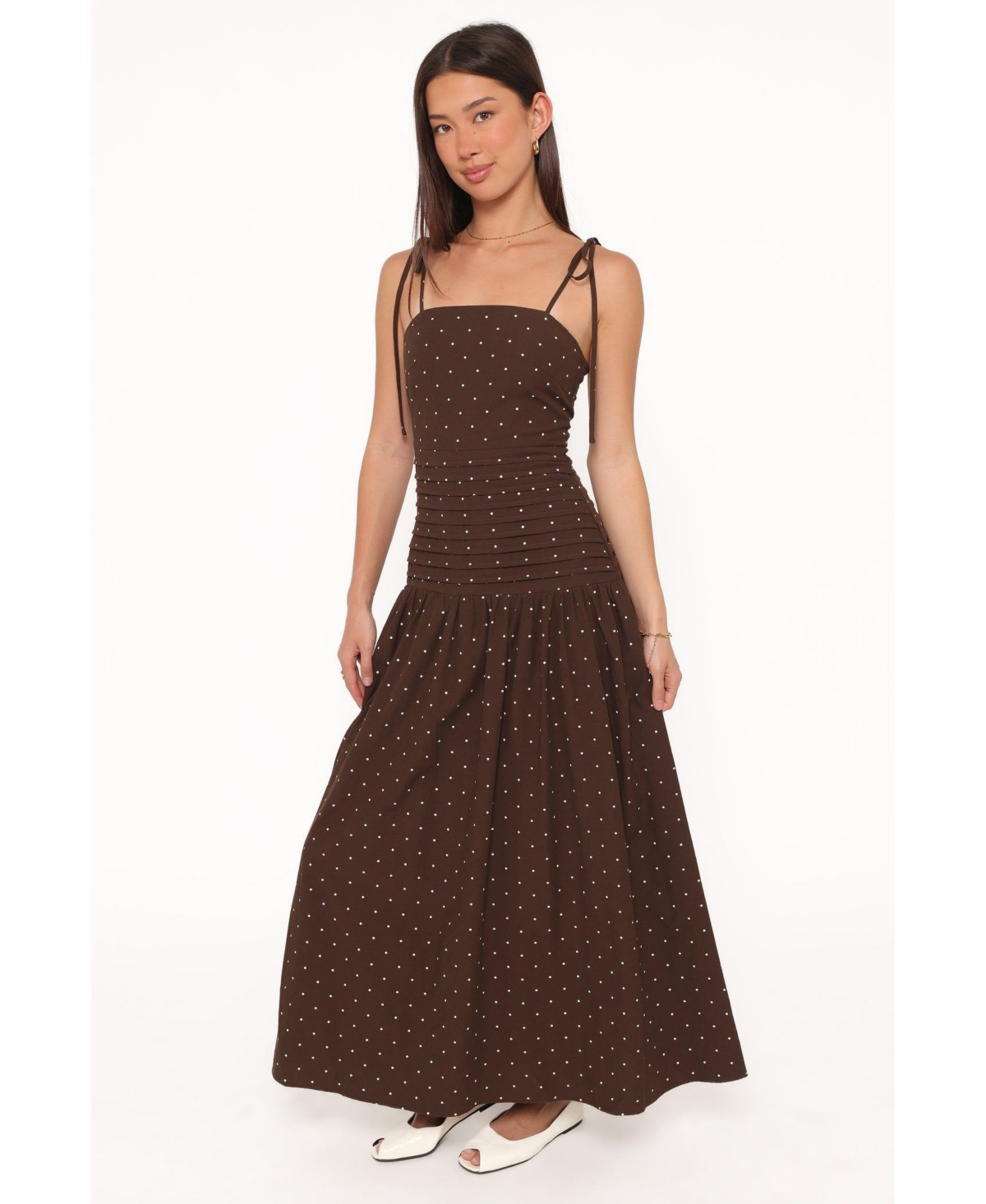 Click here for Petal and Pup Womens Mischa Maxi Dress - Brown pol... prices