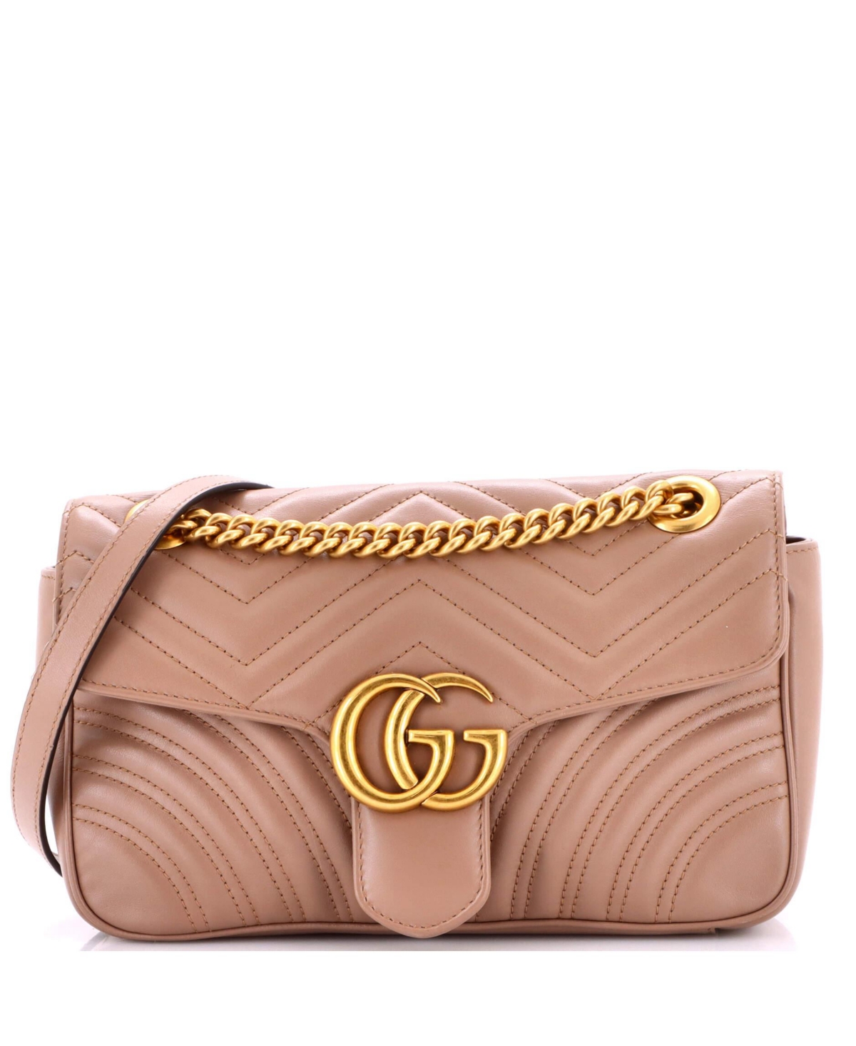 Click here for Pre-Owned Gucci Medium Gg Marmont Flap Bag Matelas... prices