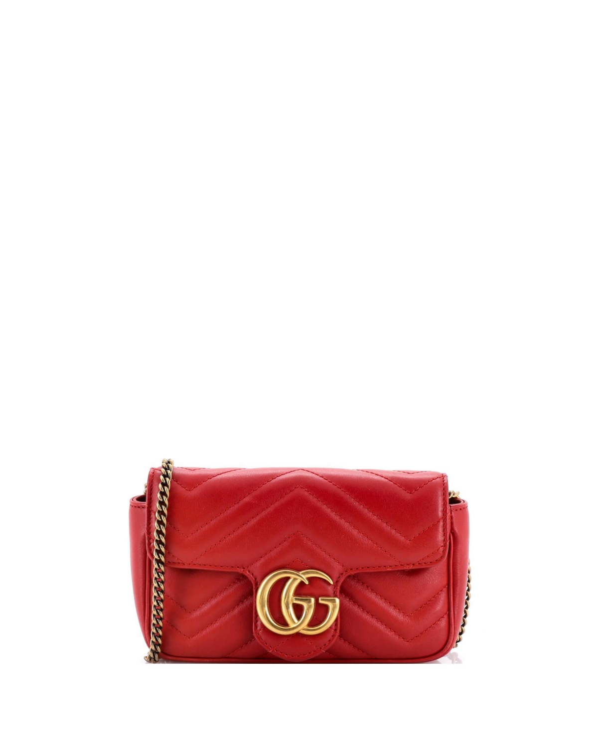 Click here for Pre-Owned Gucci Super Mini Gg Marmont Flap Bag Mat... prices