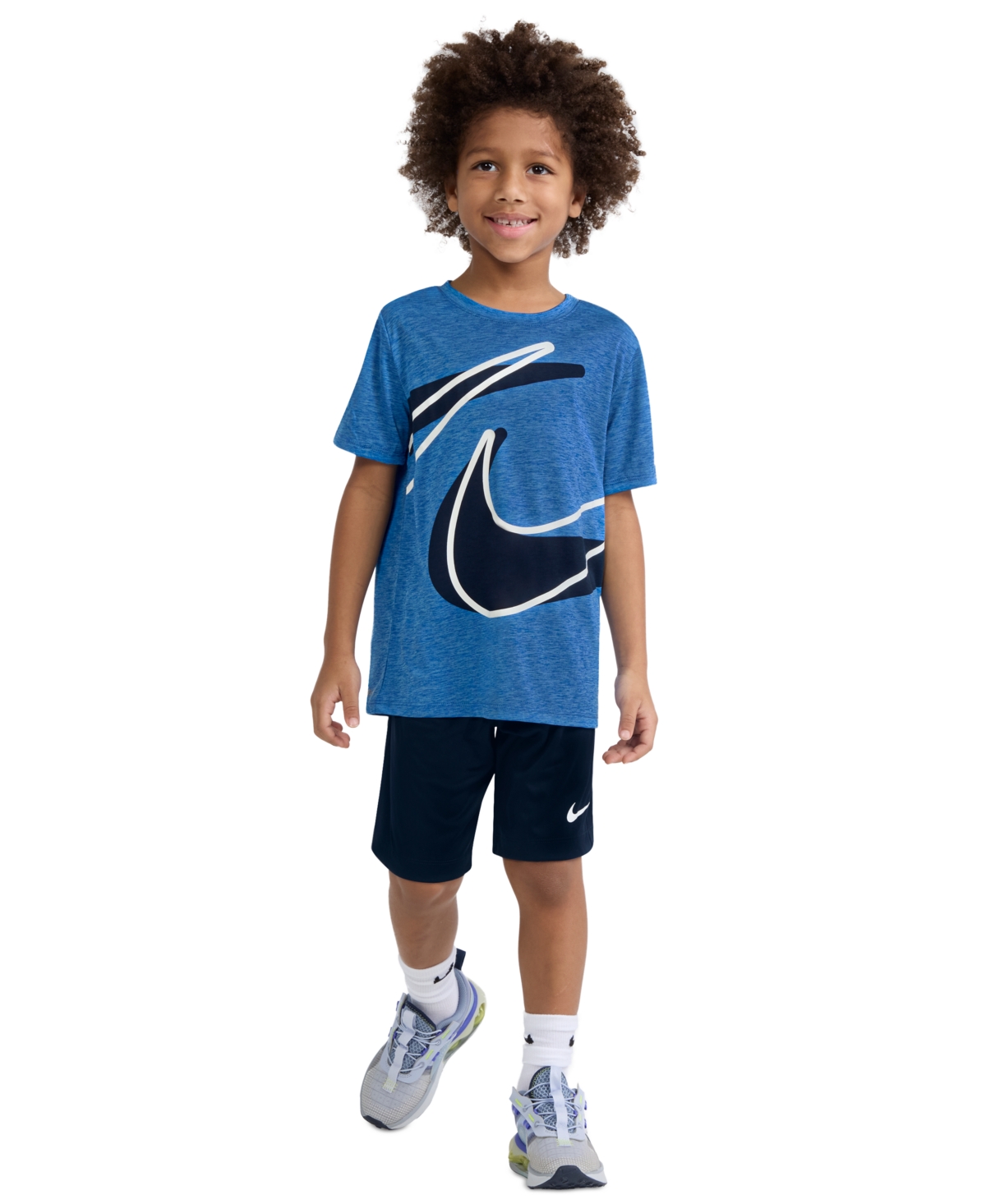 Click here for Nike Little Boys Dri-fit Swoosh T-shirt and Shorts... prices