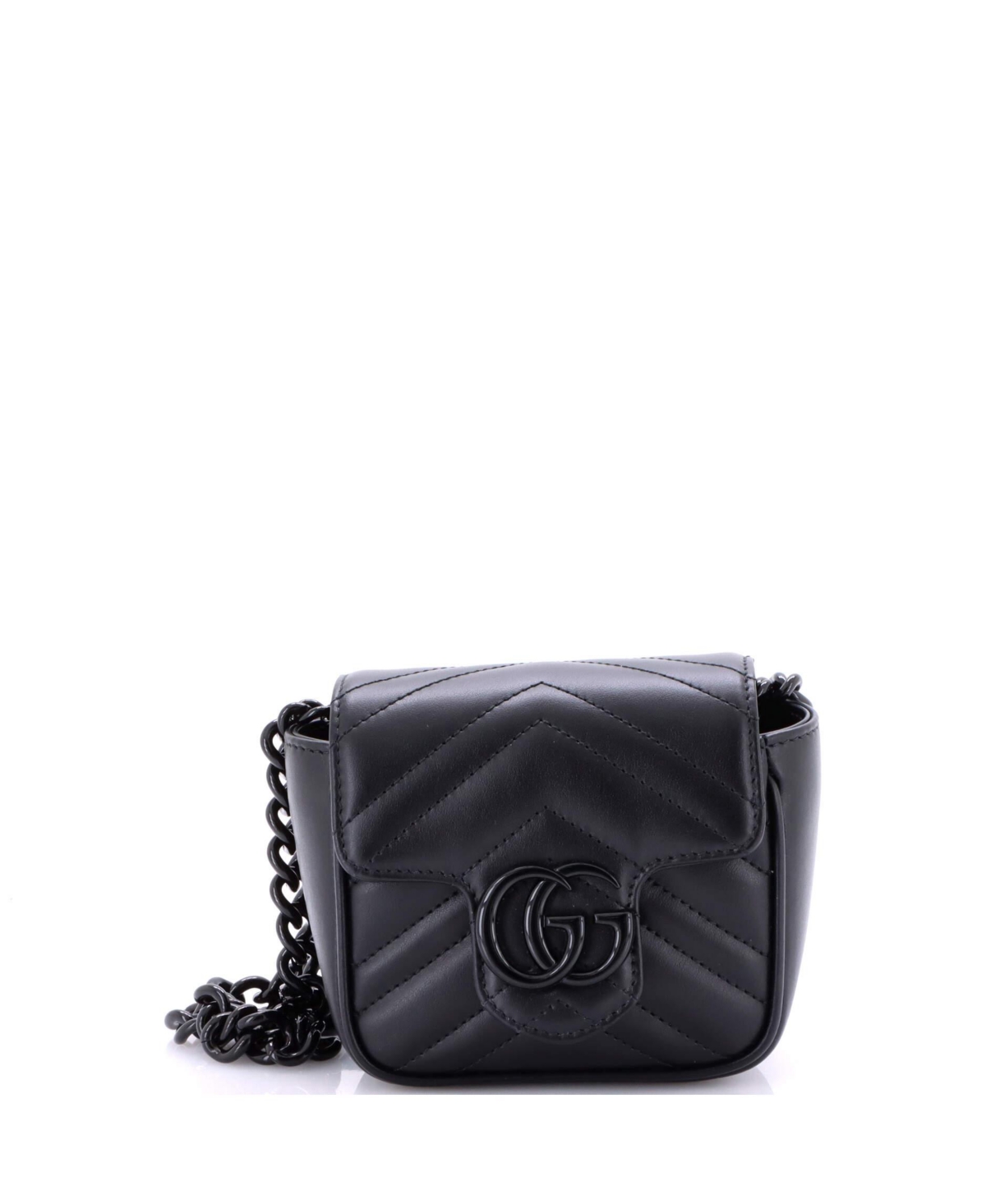 Click here for Pre-Owned Gucci Mini Gg Marmont Flap Belt Bag Mate... prices
