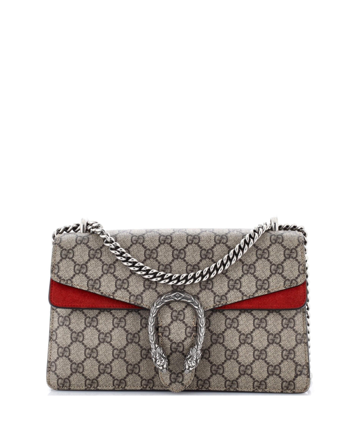 Click here for Pre-Owned Gucci Medium Dionysus Bag Gg Coated Canv... prices