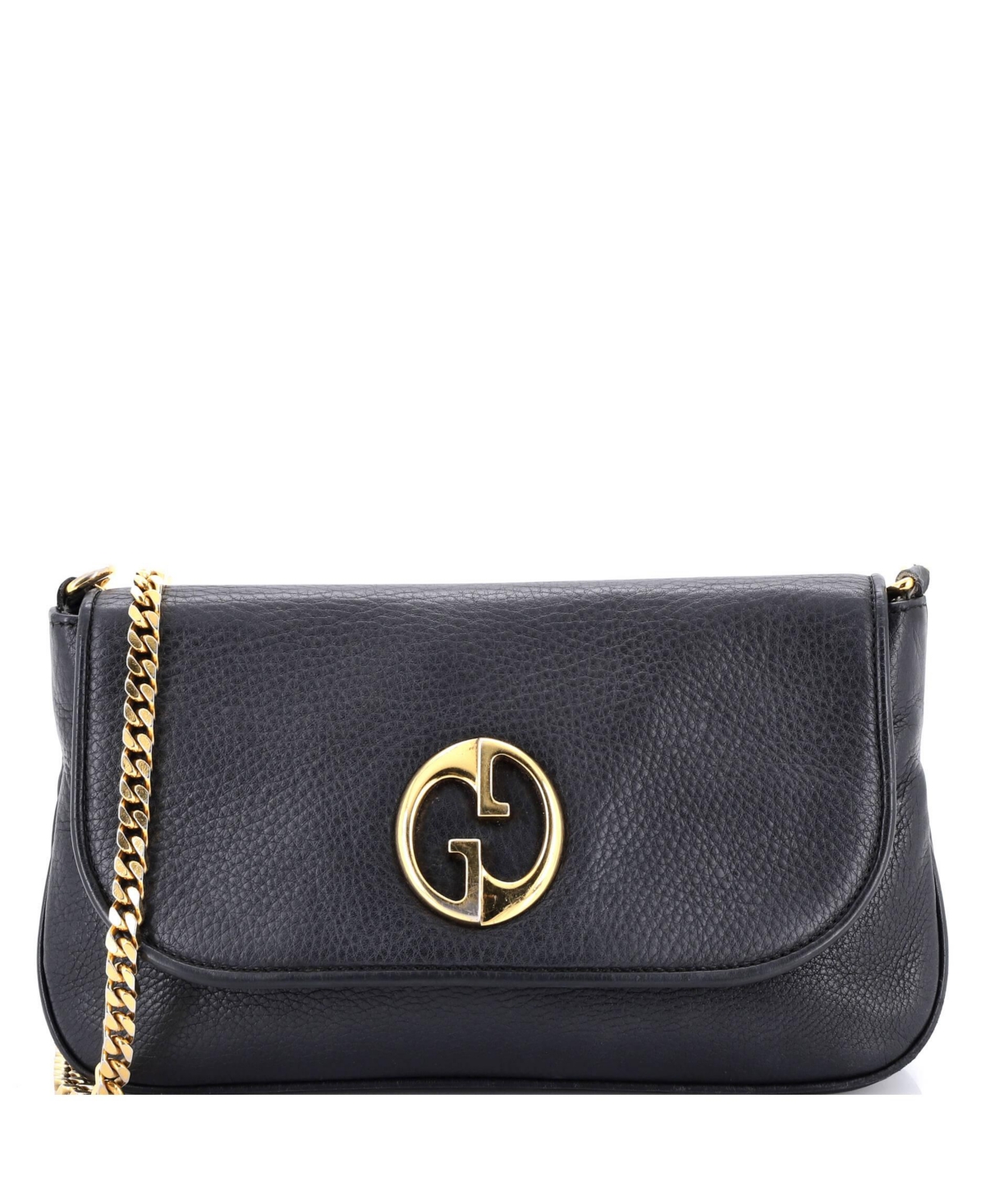 Click here for Pre-Owned Gucci Medium 1973 Chain Shoulder Bag Lea... prices