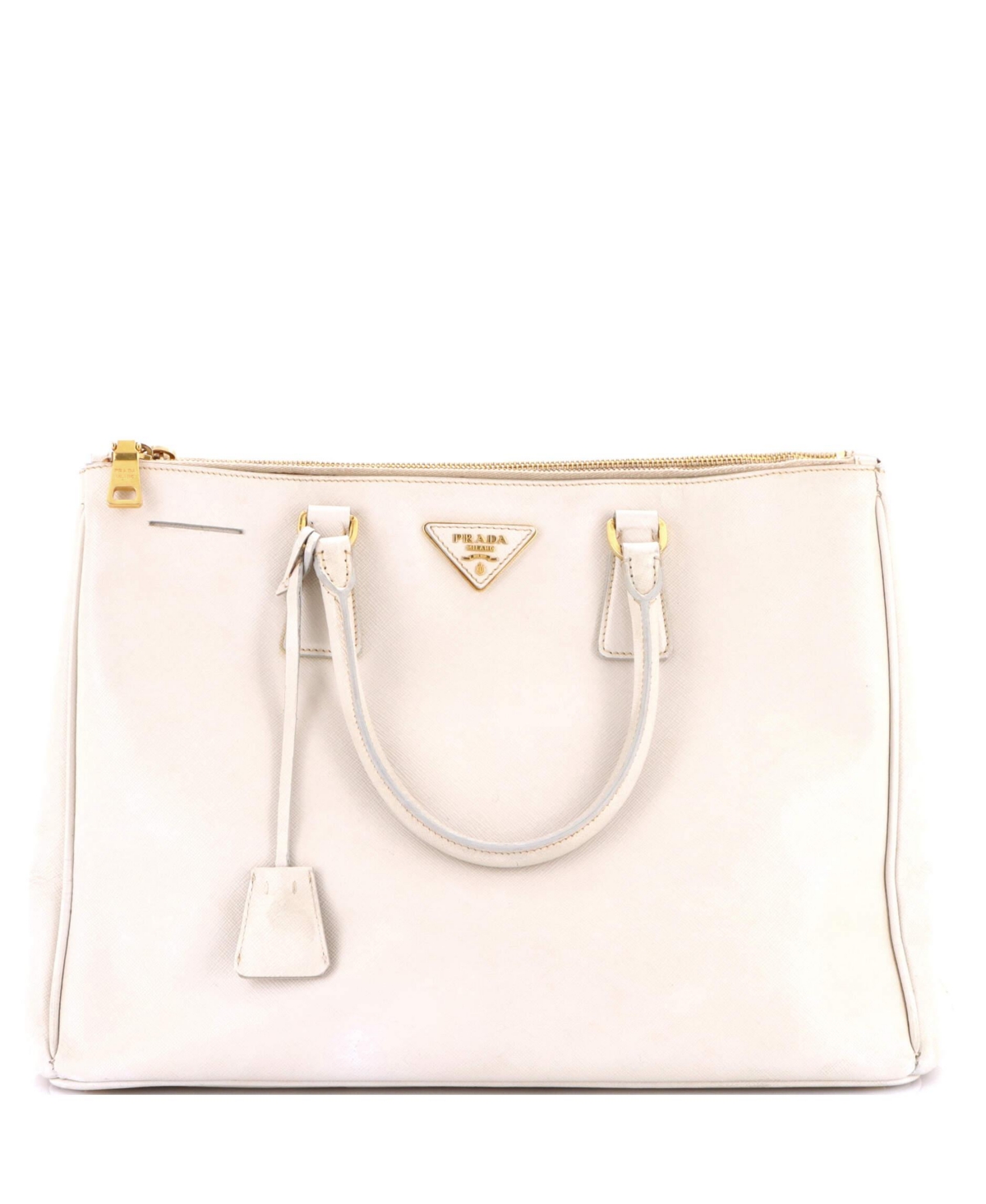 Click here for Pre-Owned Prada Large Double Zip Lux Tote Saffiano... prices