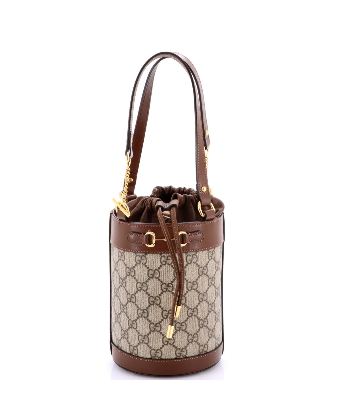 Click here for Pre-Owned Gucci Small Horsebit 1955 Bucket Bag Gg... prices